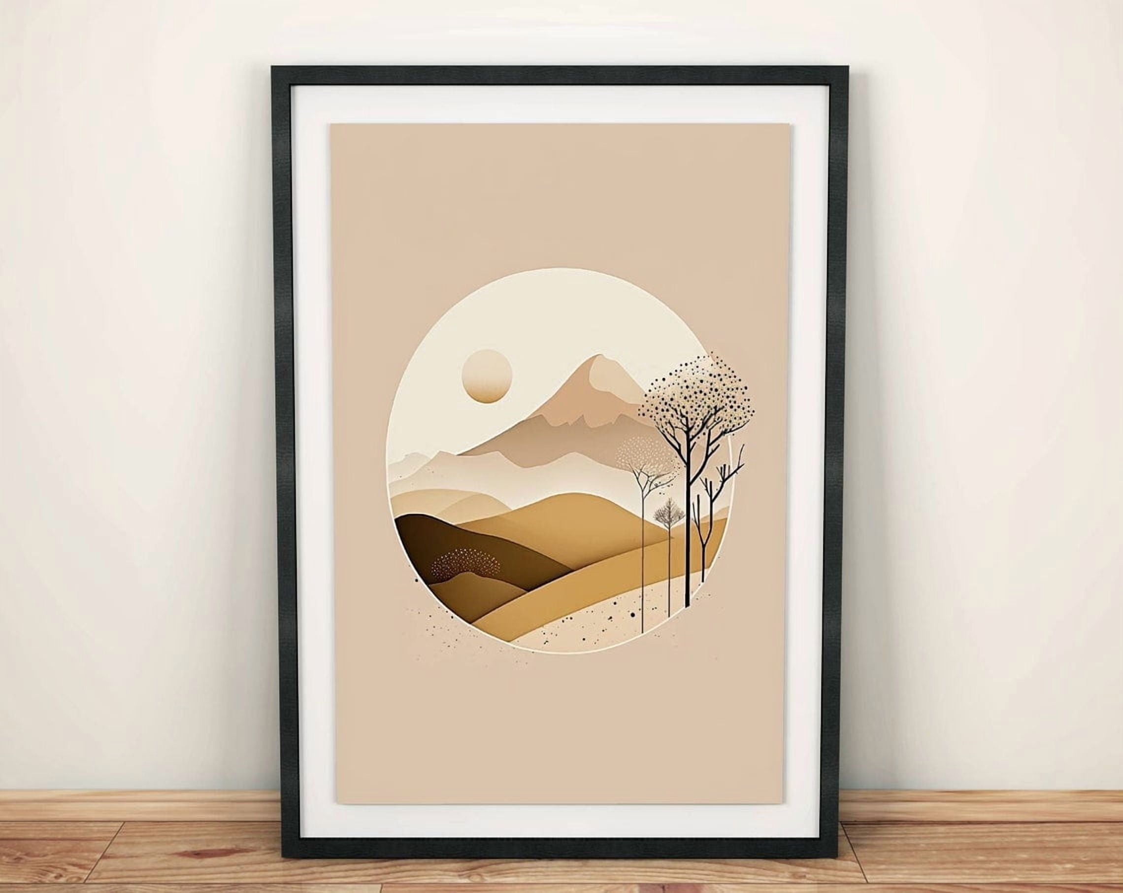 Miluva Modern Boho Decoration With Minimalist Landscape Detail Boho ...