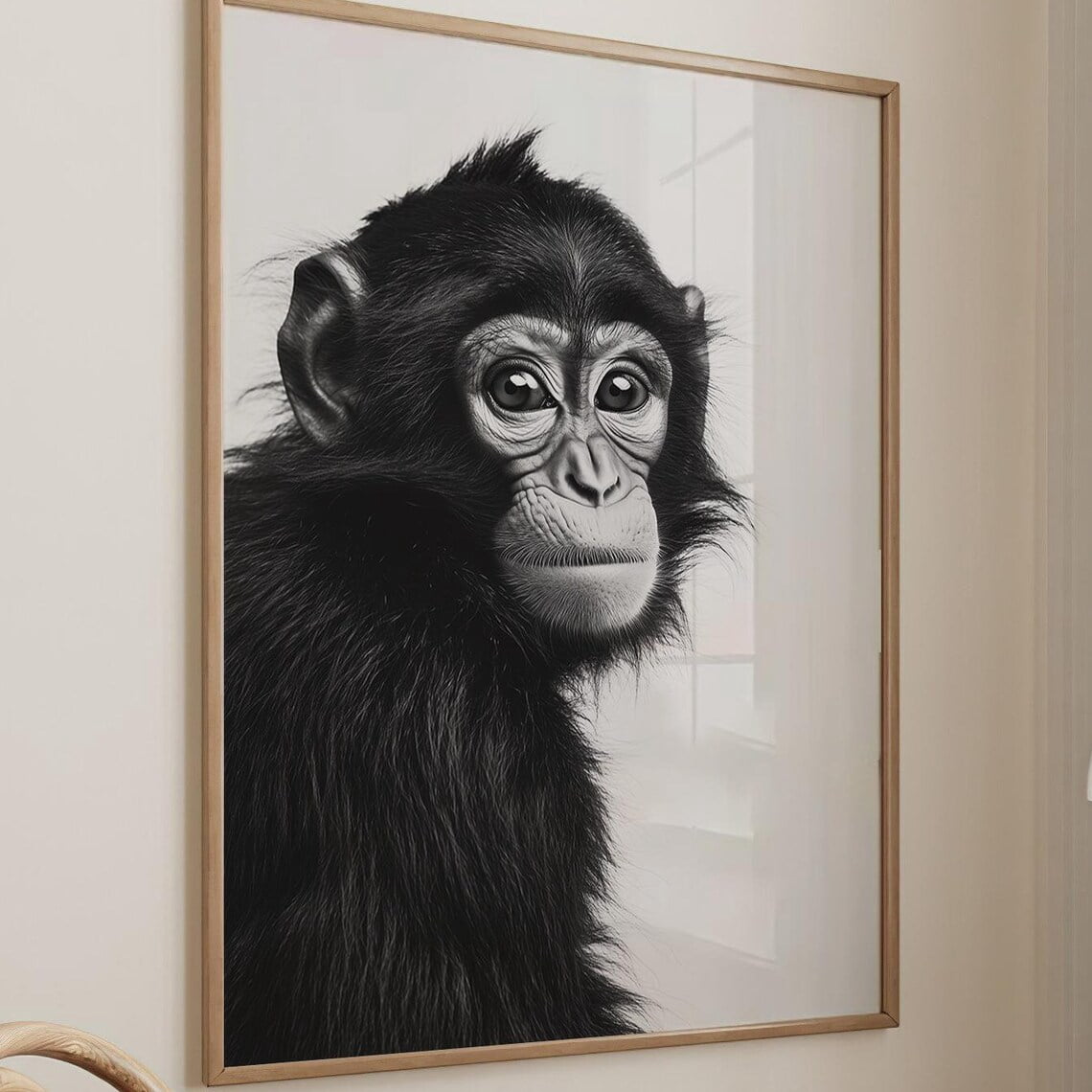 Miluva Monkey Fashion Magazine Inspired Poster Animal Portrait ...