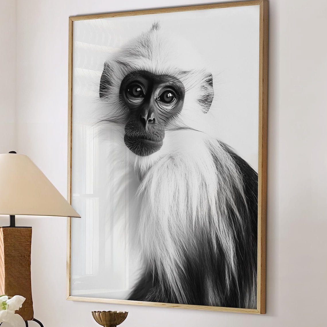 Miluva Monkey Fashion Magazine Inspired Poster Animal Portrait ...