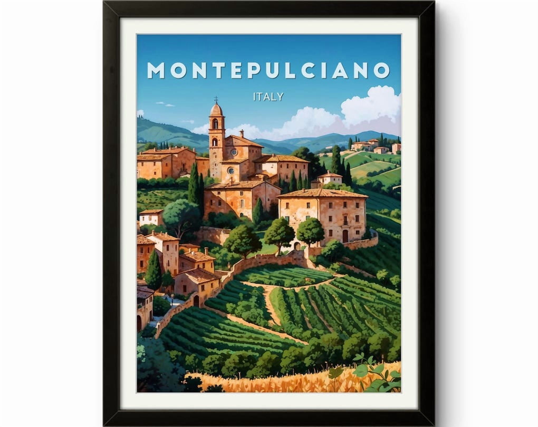 Miluva Montepulciano Poster: Stunning Tuscan Countryside And Rustic ...
