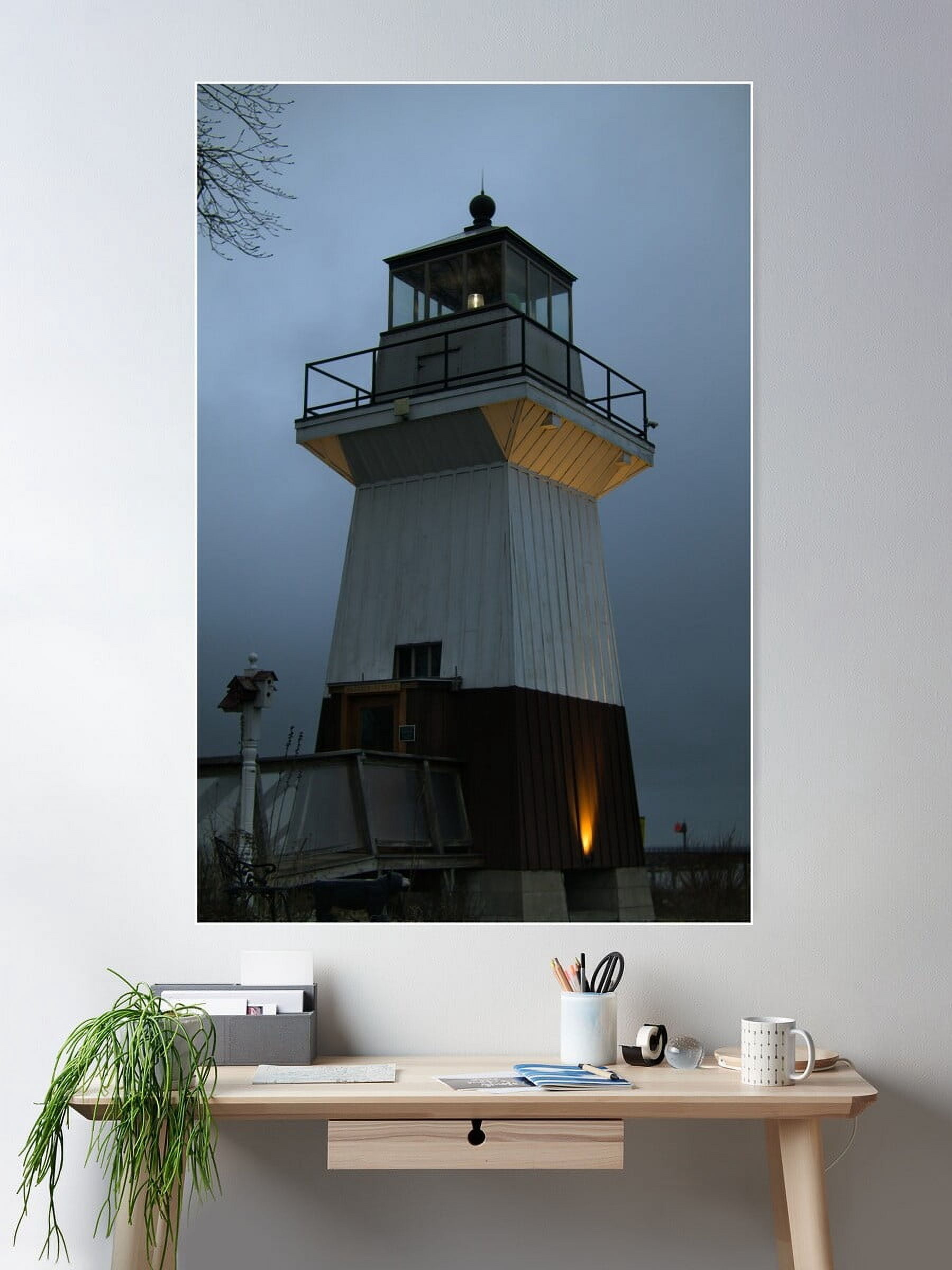 Miluva Moody Lighthouse Pt.2 Poster Wall Art, Modern Wall Decor For ...