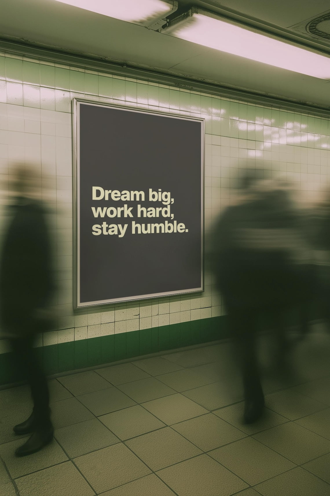 Miluva Motivational Quote Poster Ã ¬Å dream Big, Work Hard, Stay ...