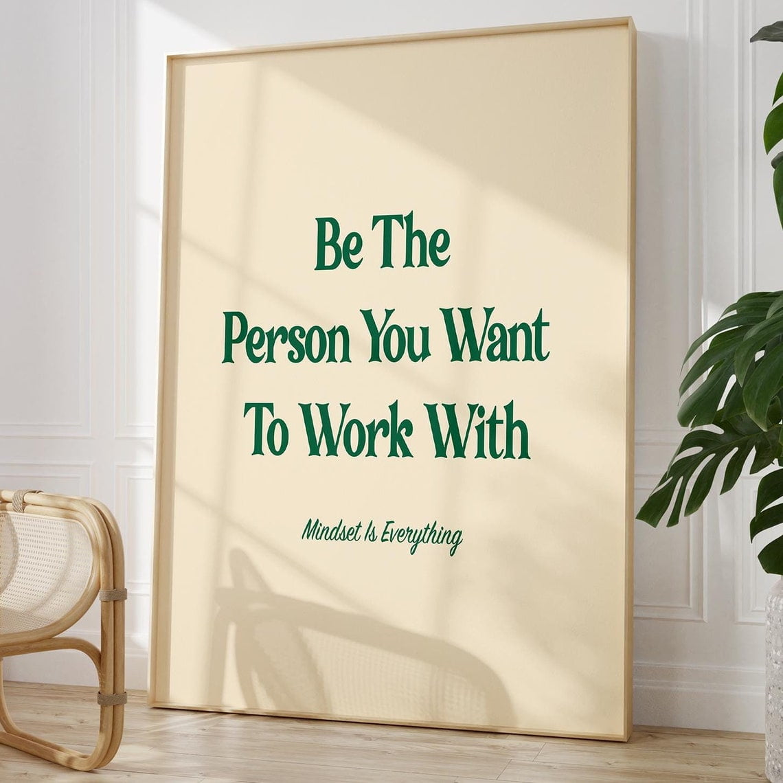 Miluva Motivational Wall Art Print, Inspirational Office Print Growth ...