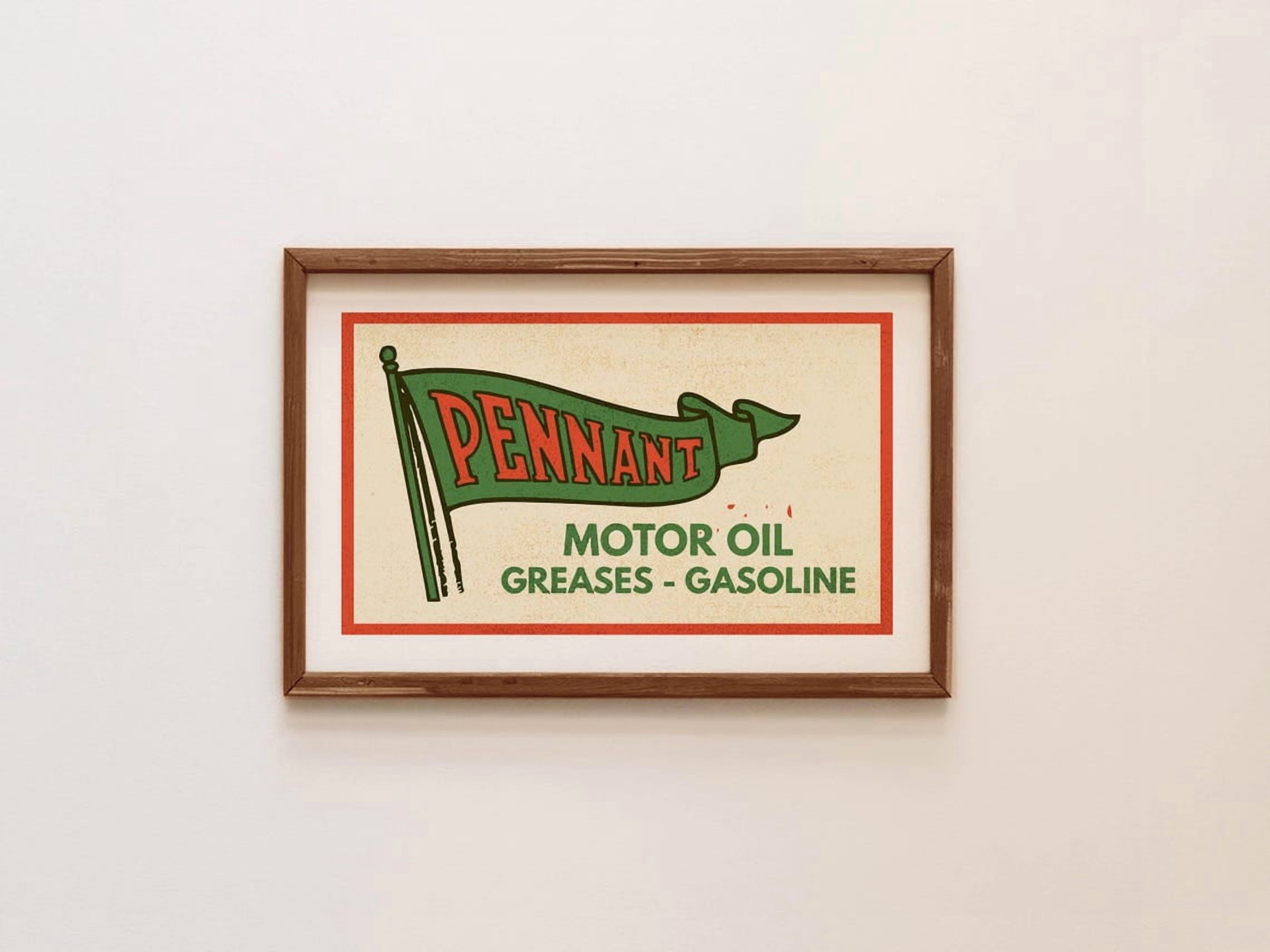 Miluva Motor Oil Garage Print Retro Workshop Wall Art Poster Outdoorsy ...