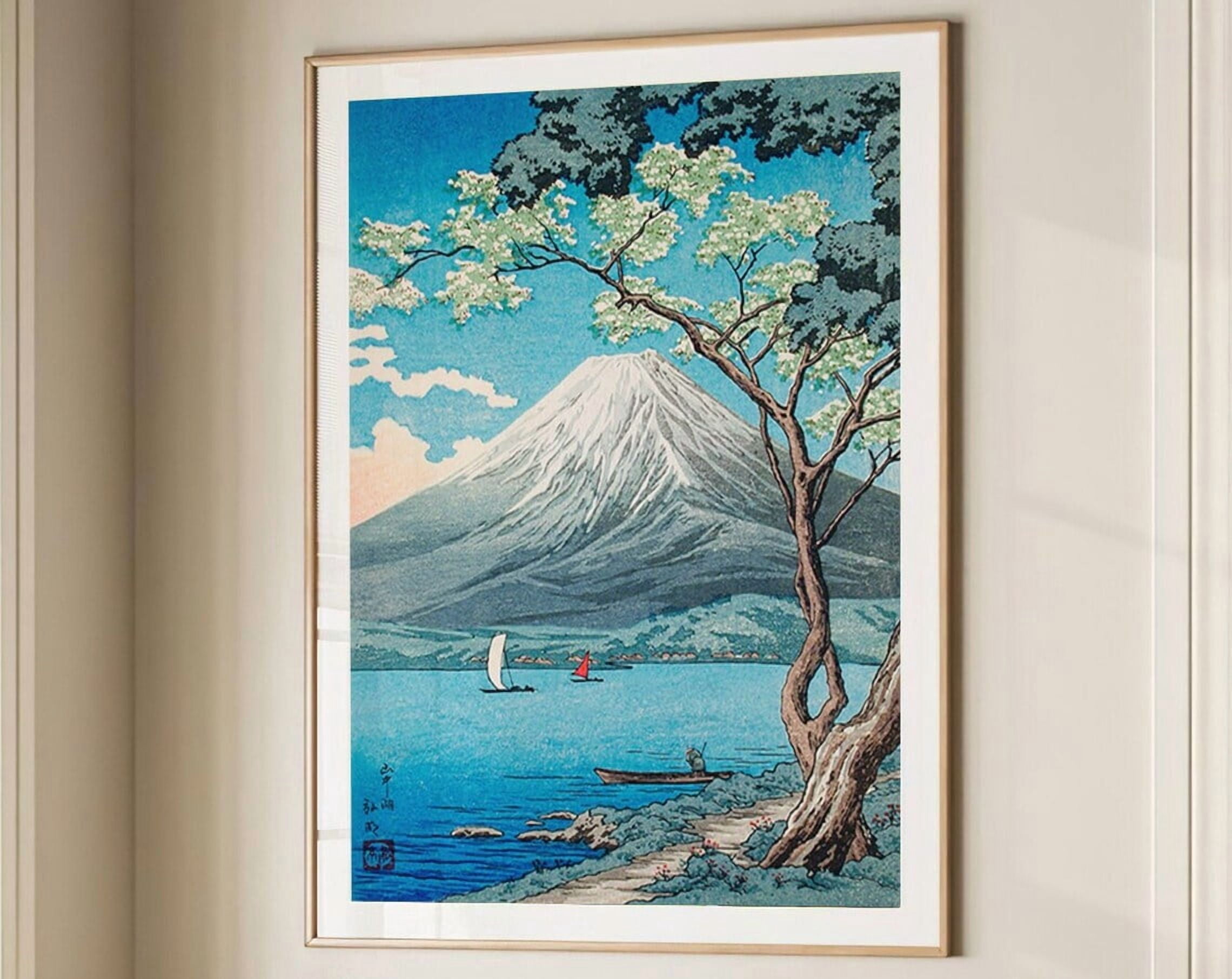 Miluva Mount Fuji Hiroaki Takahashi Japanese Woodblock Art Print Ukiyo ...