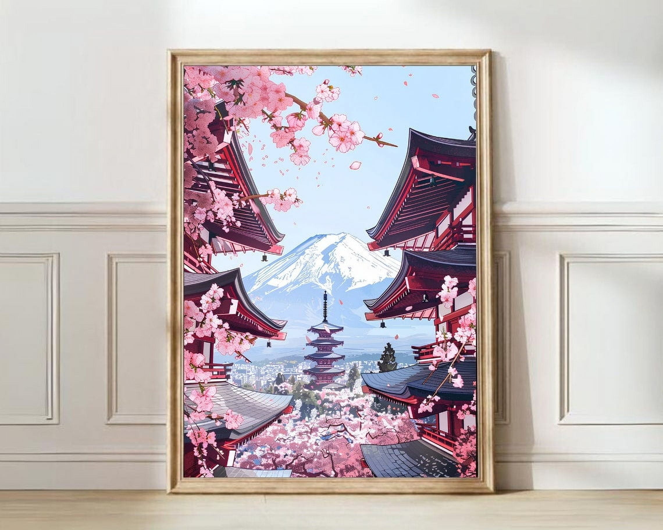 Miluva Mount Fuji Print Fuji Illustration Japan Travel Poster Japan ...