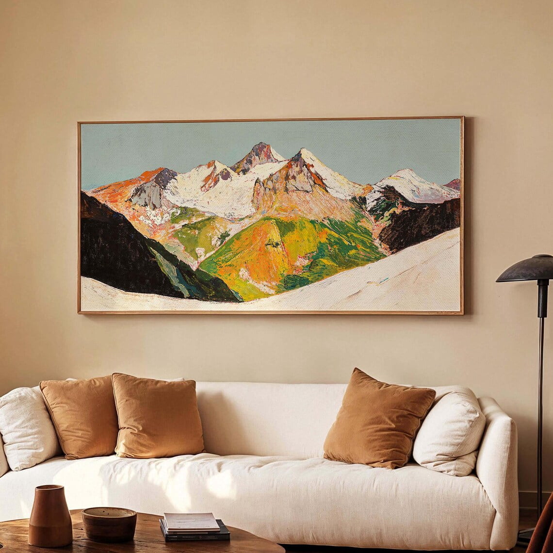 Miluva Mountain Wall Art Panoramic Print Landscape Artwork Un ...