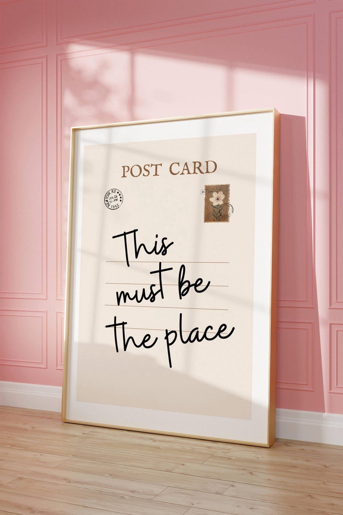 Miluva This Must Be The Place, Vintage Postcard Poster, Trendy Print ...