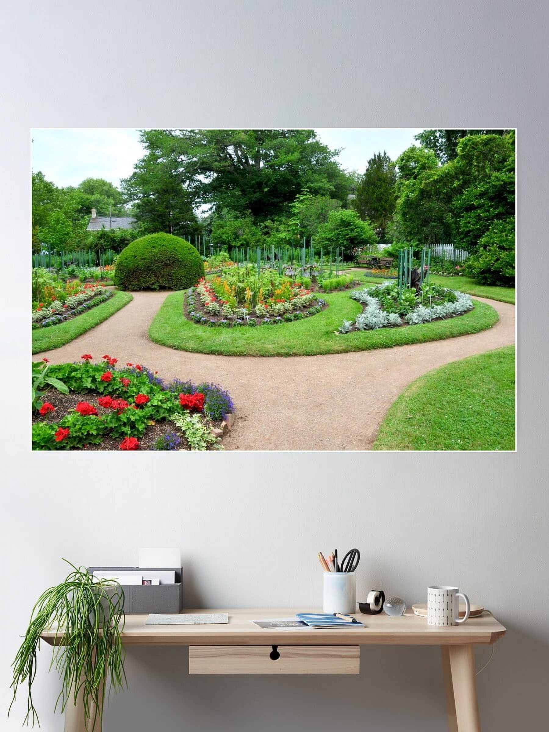 Miluva My Dream Backyard Garden Poster Wall Art, Modern Wall Decor For ...