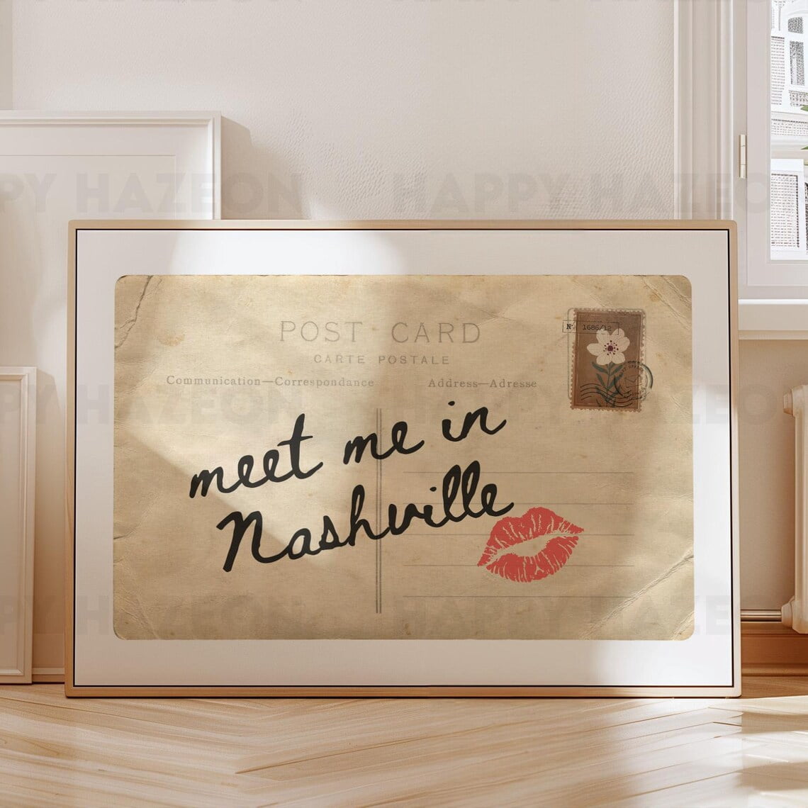 Miluva Nashville Print Postcard Poster Wall Art Nashville Tennessee Art ...