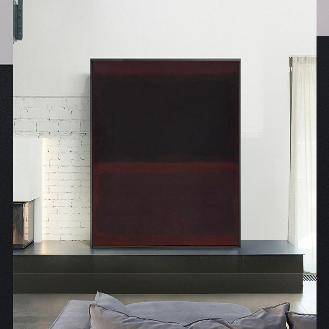 Miluva No. 12, 1960-Mark Rothko,Rothko Art Poster,Home Office Decor ...