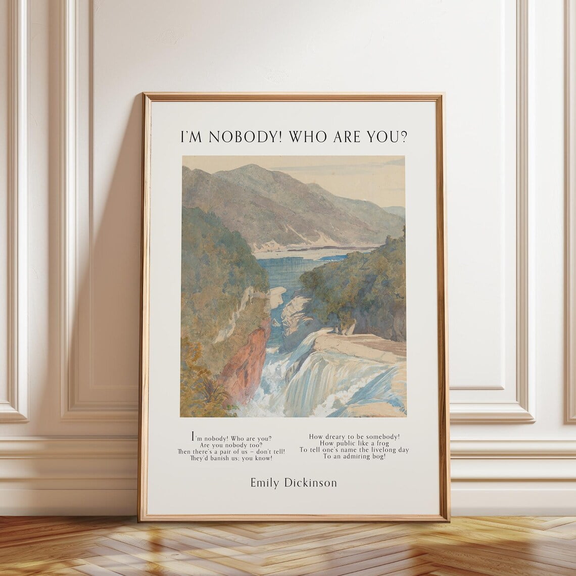 Miluva I'M Nobody! Who Are You? - Emily Dickinson Inspirational Poem ...