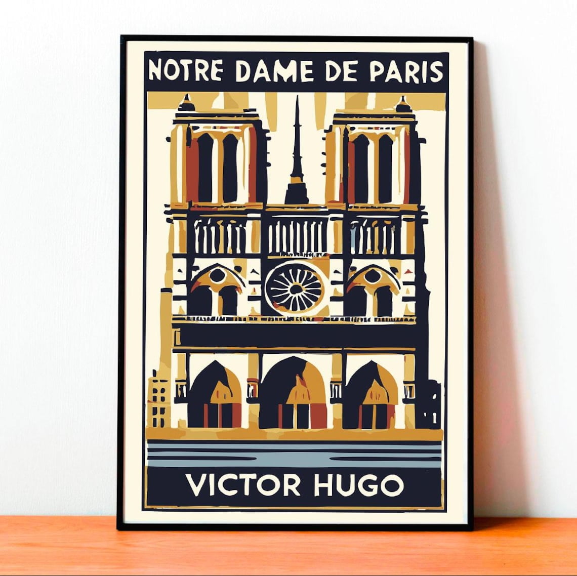Miluva Notre-Dame De Paris Poster, Victor Hugo Print, Gothic Novel Art ...