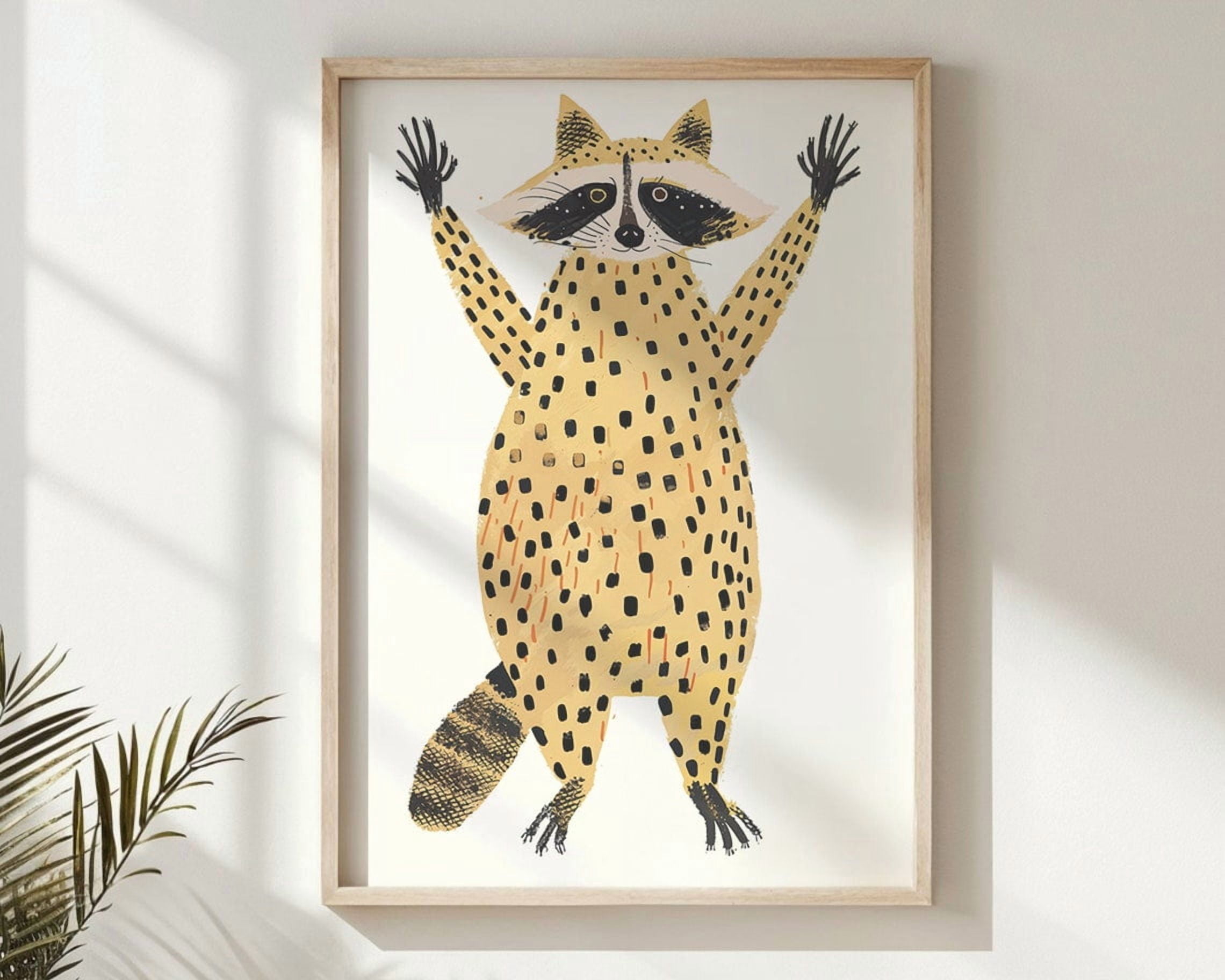 Miluva Nursery Wall Art, Kids Room Decor, Playful Animal Poster ...