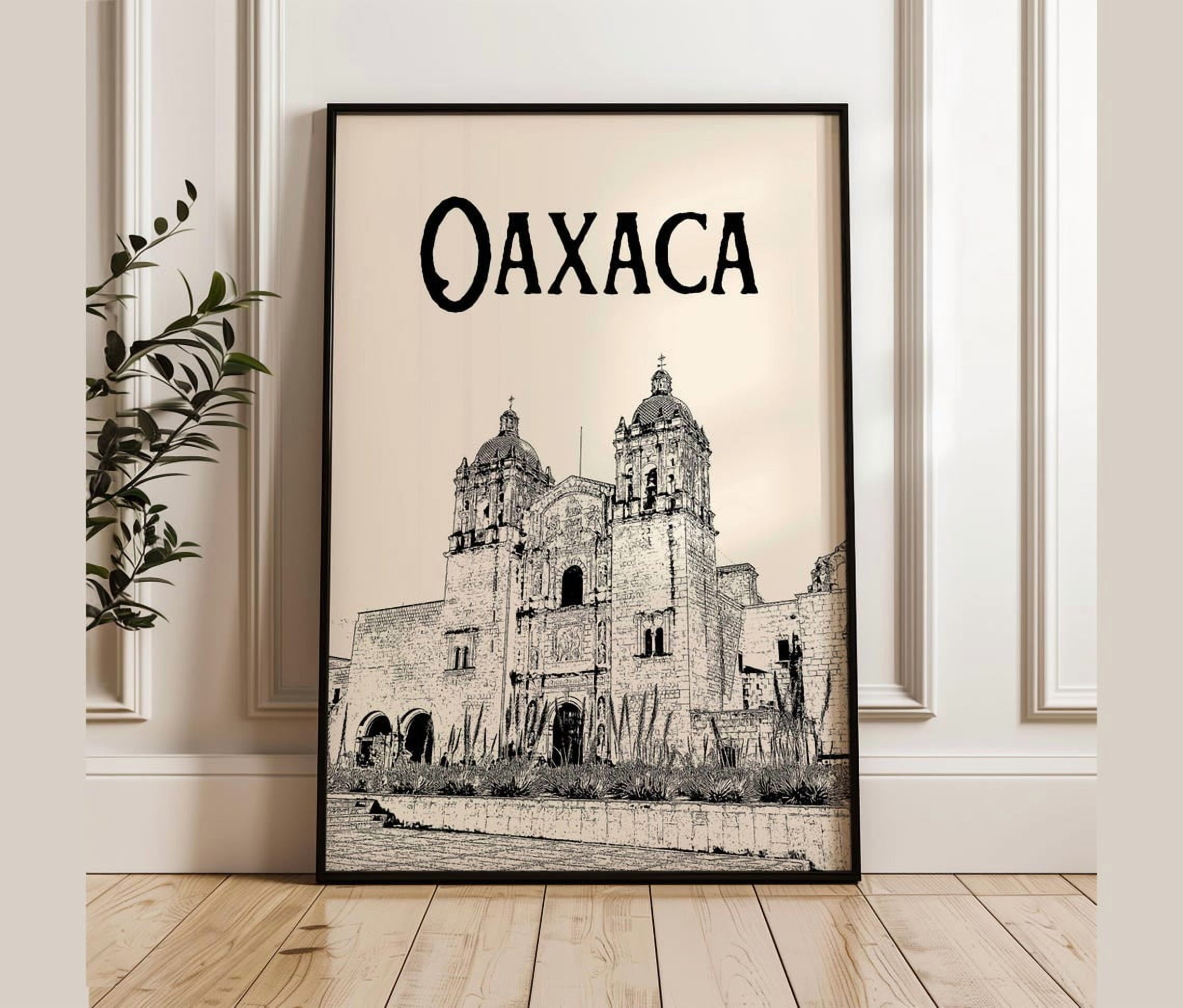 Miluva Oaxaca Print Mexican Print Mexican Location Wall Art Print ...