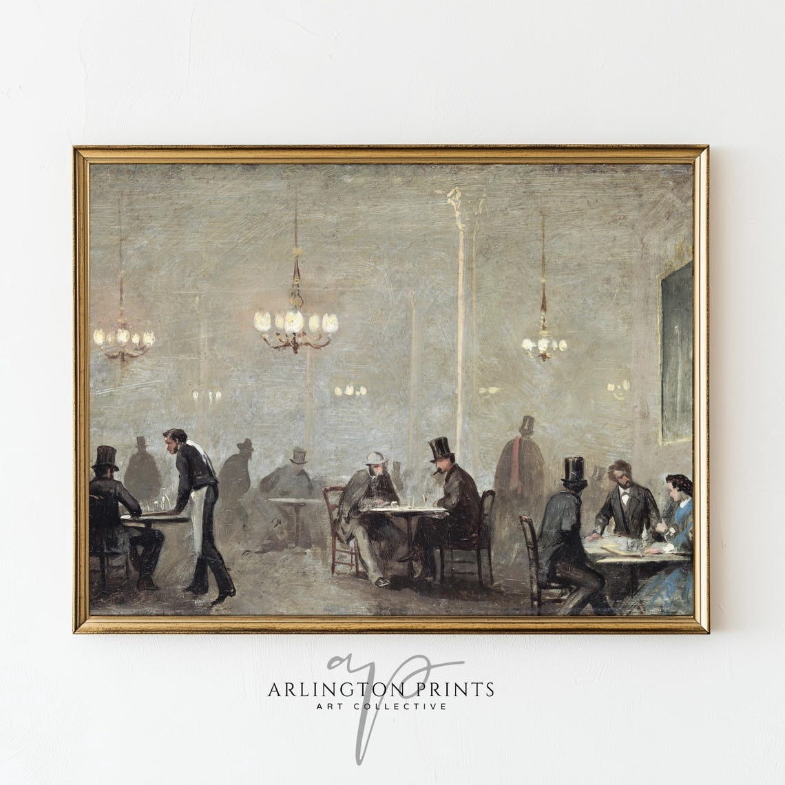 Miluva Old World Bar Scene Printable, Vintage Tavern Wall Art For Man ...
