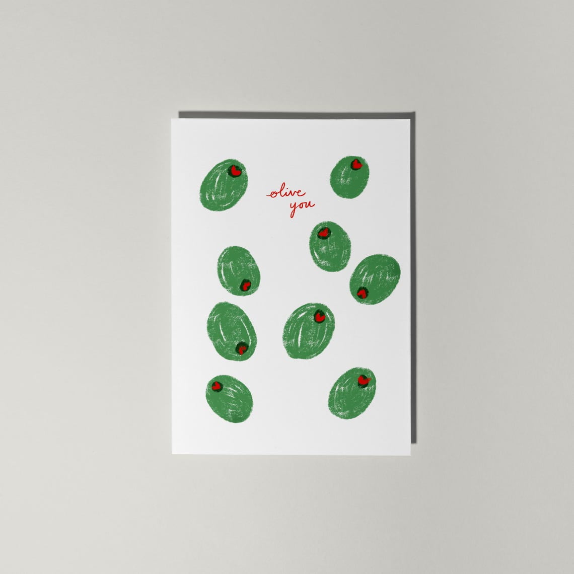 Miluva Olive You Greetings Card, Love Card, Anniversary Card, Birthday ...