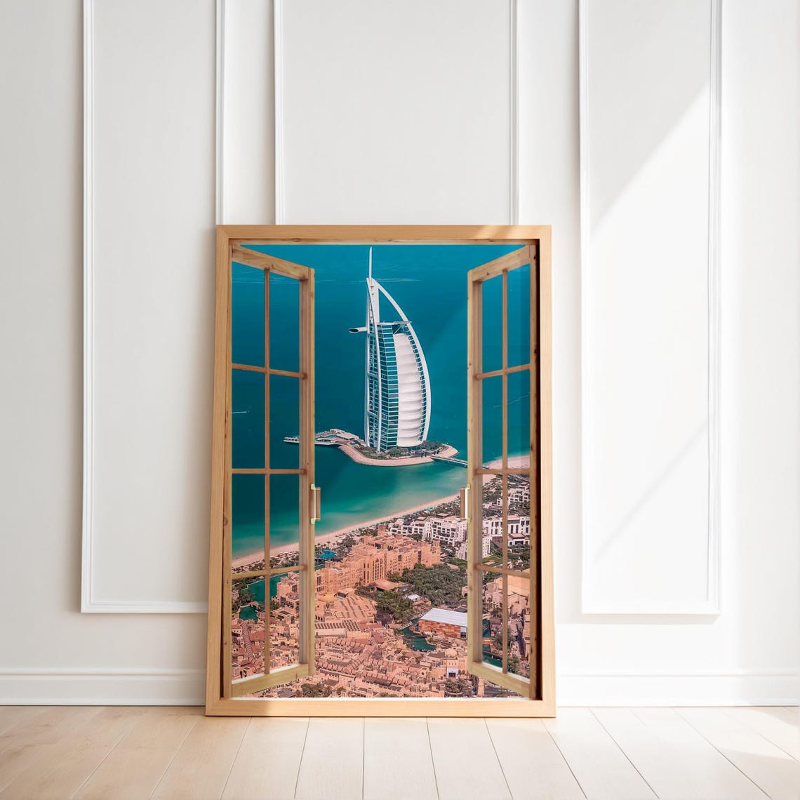 Miluva Open Windows Dubai I Window To Dubai I Dubai Travel Print Poster ...