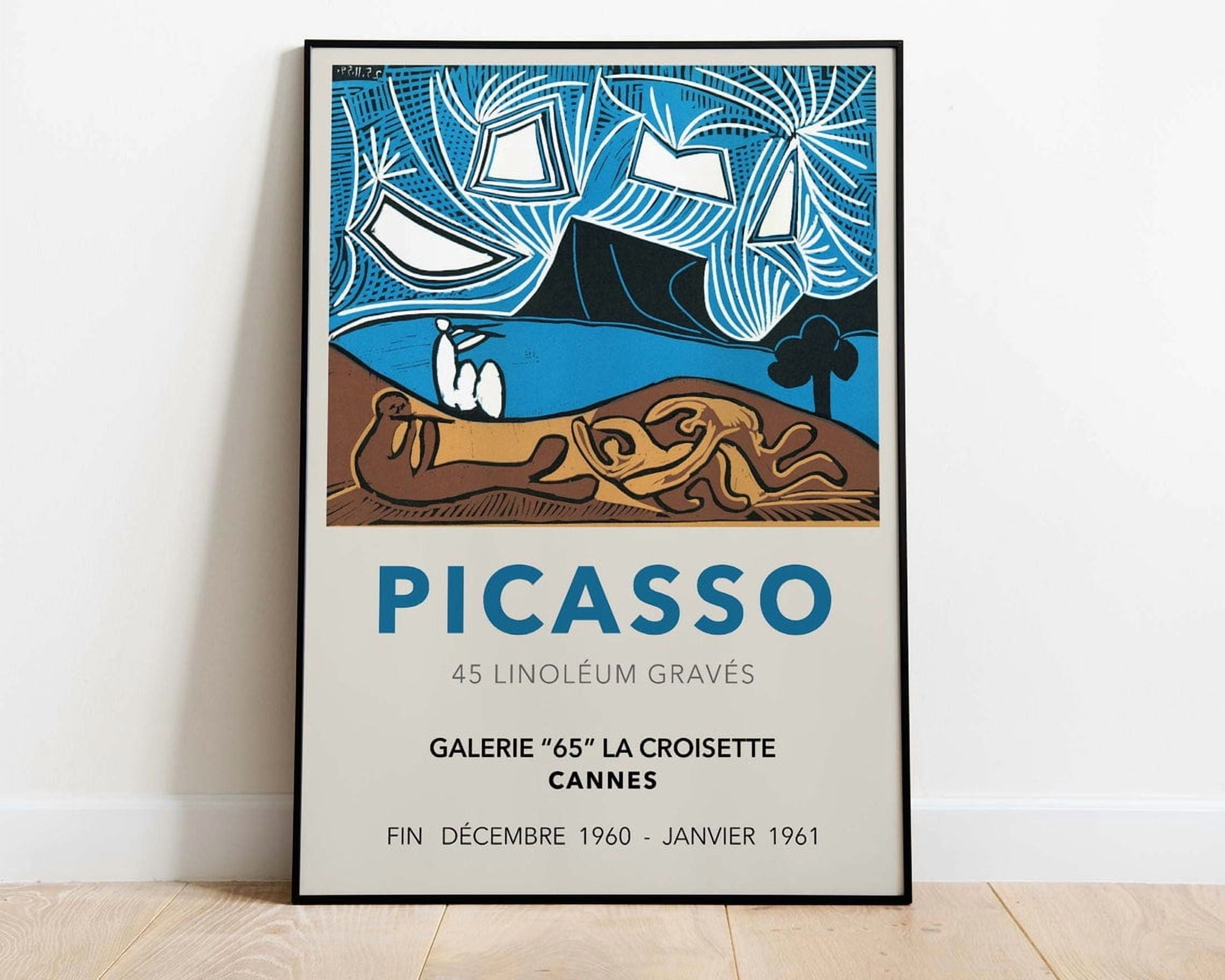 Miluva Pablo Picasso Exhibition Poster, , Decor For Living Room Bedroom ...