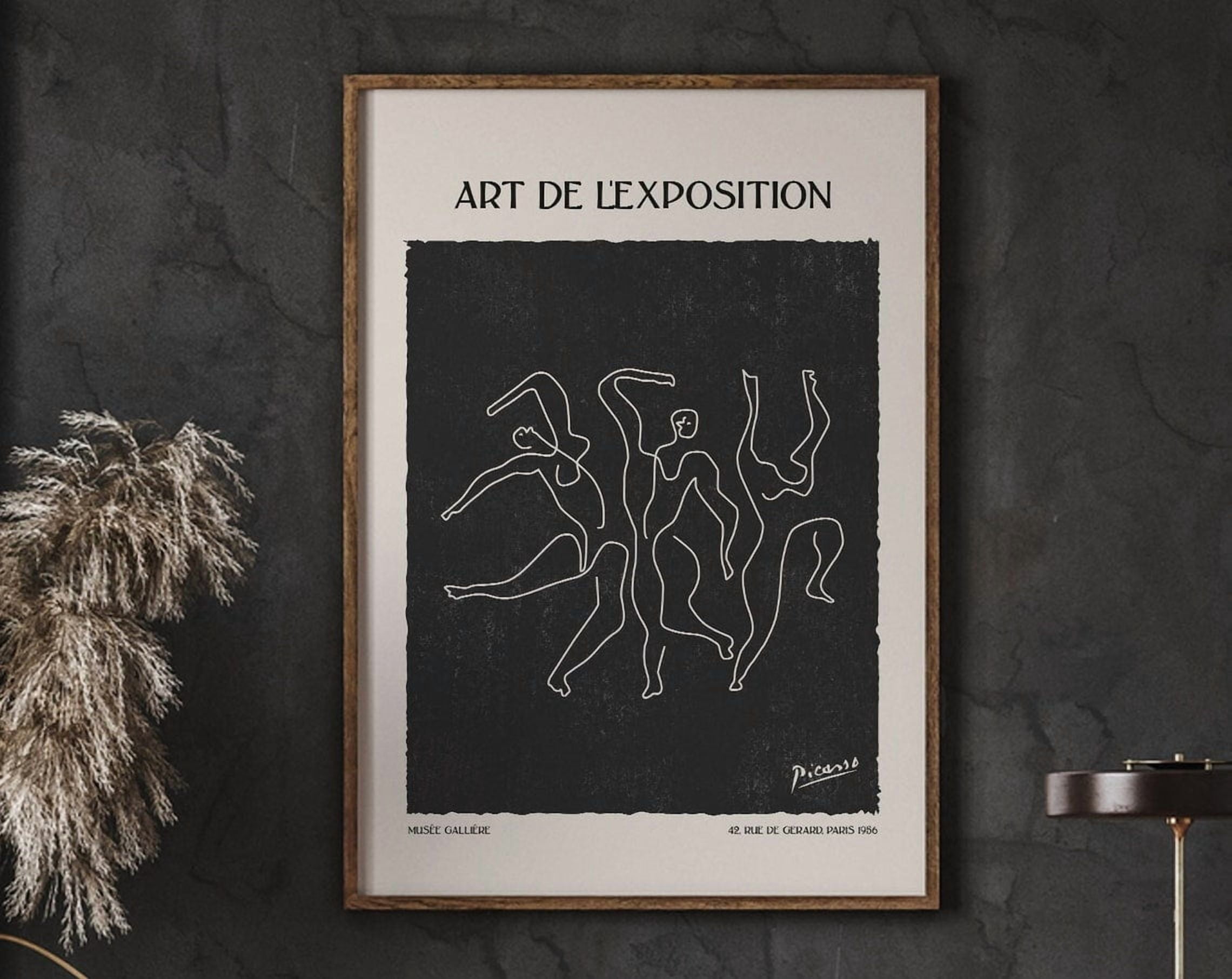 Miluva Pablo Picasso Posters, Dancers, Neutral / Black, Wall Art ...