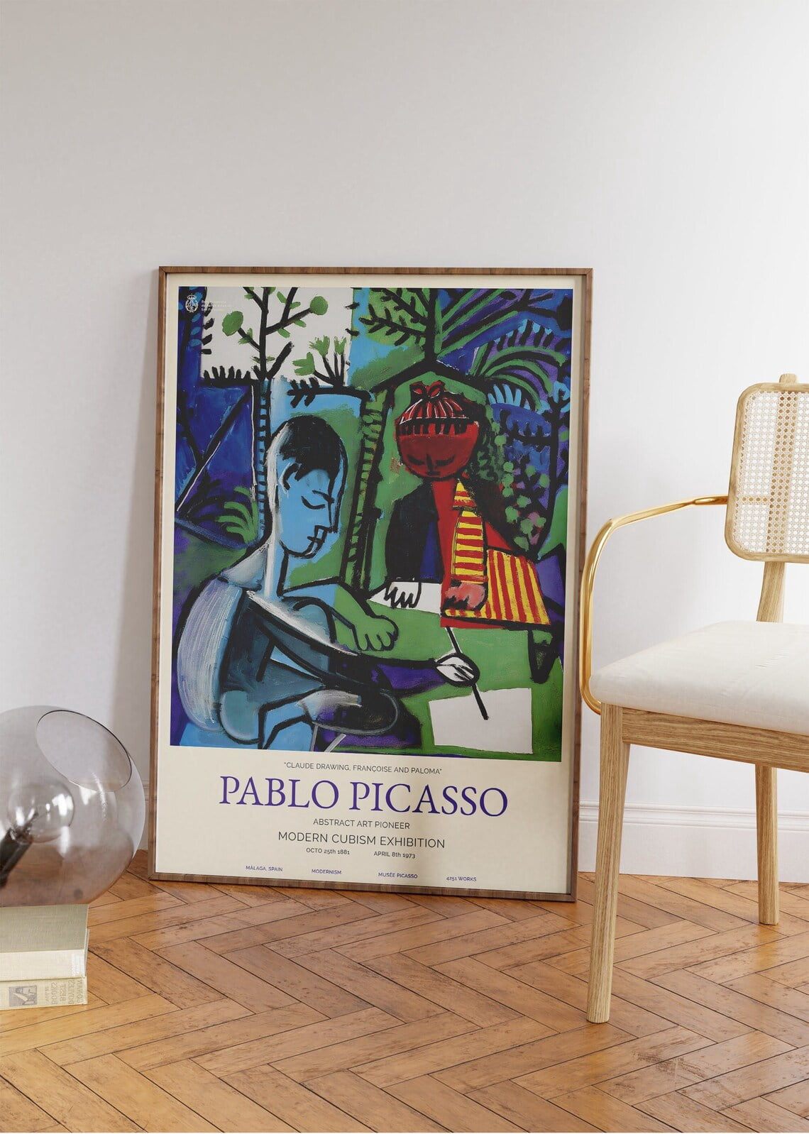 Miluva Pablo Picasso Print - Abstract Blue Wall Art - Modern Famous For ...