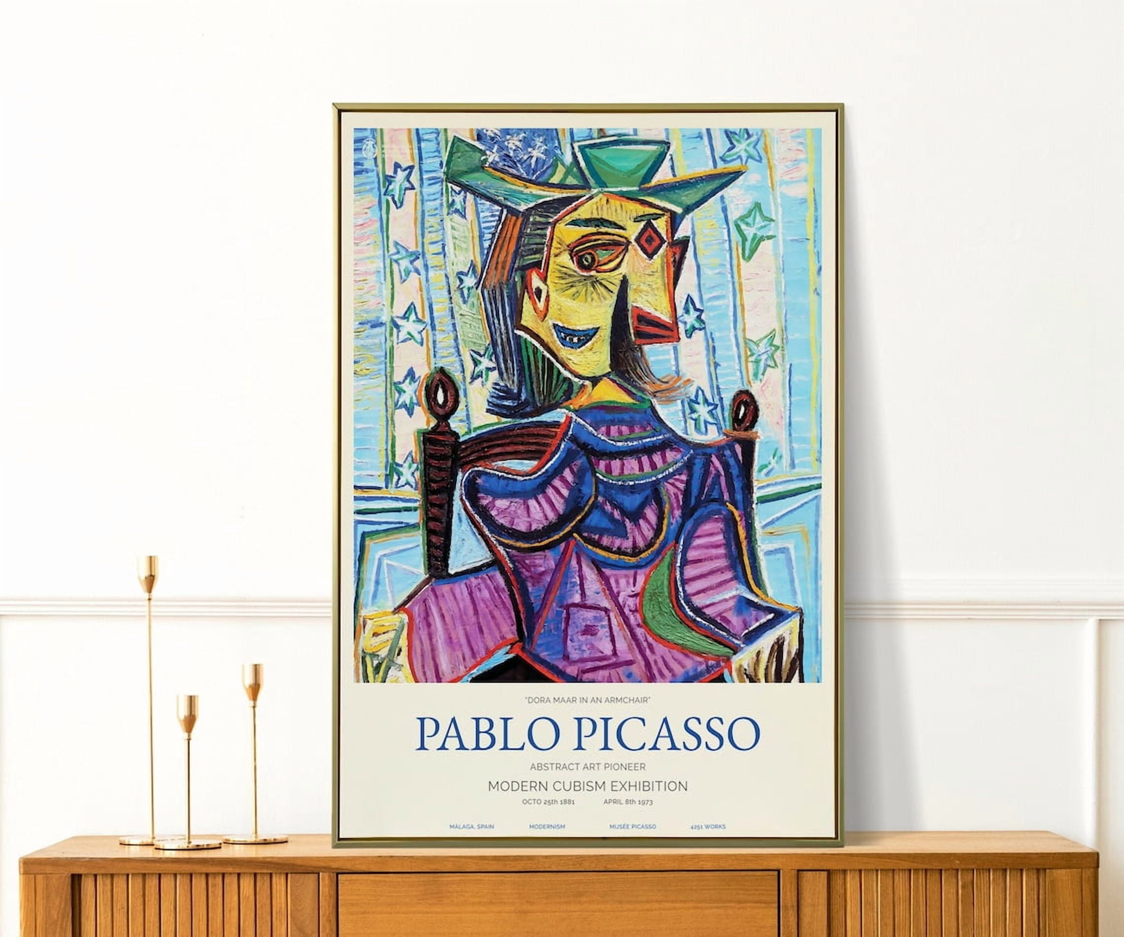 Miluva Pablo Picasso Print - Colorful Abstract Woman Wall Art - Modern ...
