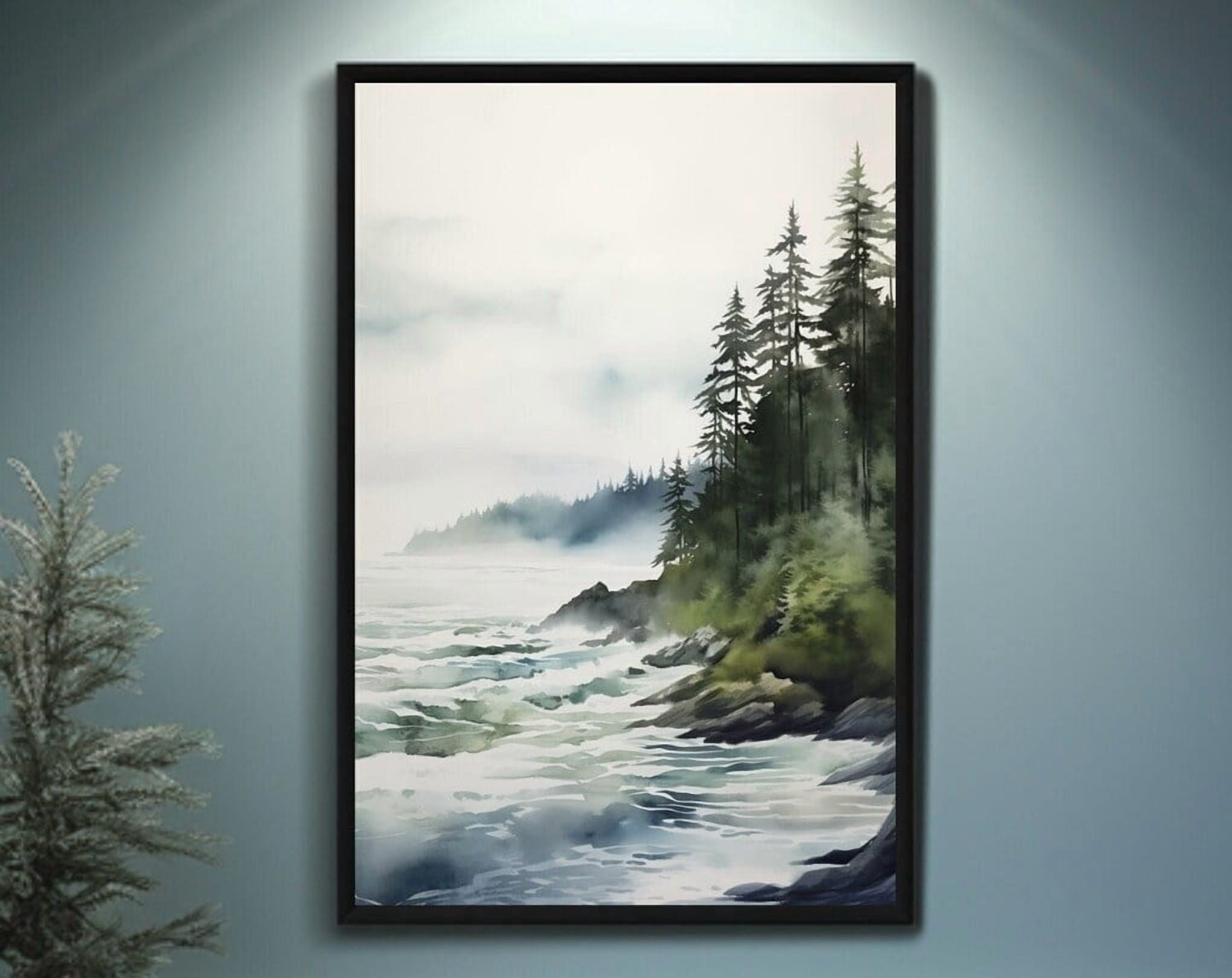 Miluva Pacific Mist Coastline Art Pacific Northwest Art Ocean Mist ...