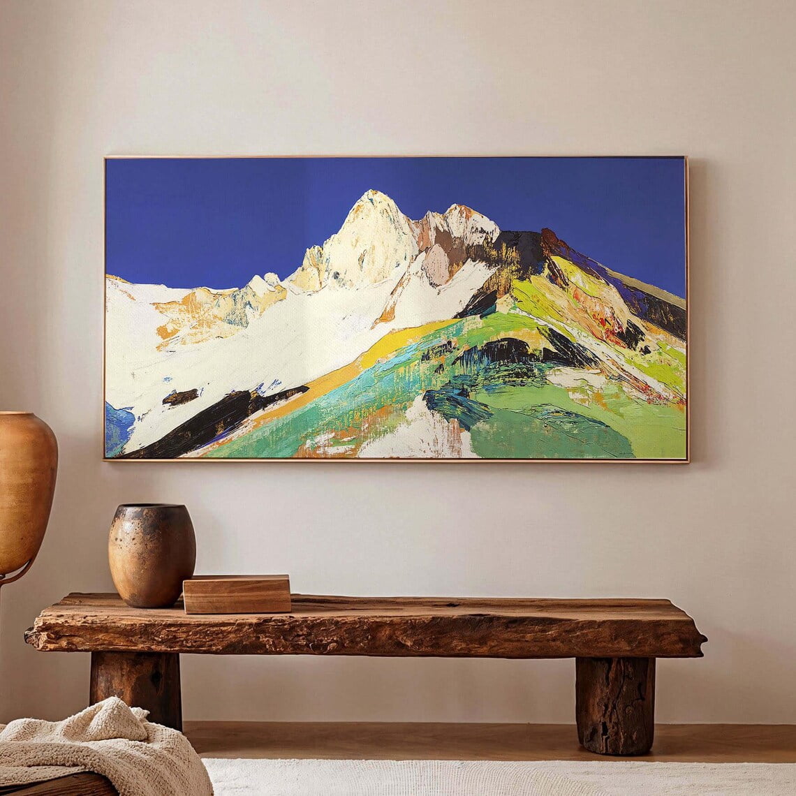 Miluva Panoramic Mountain Wall Art Print Un Panoramic Landscape Artwork ...
