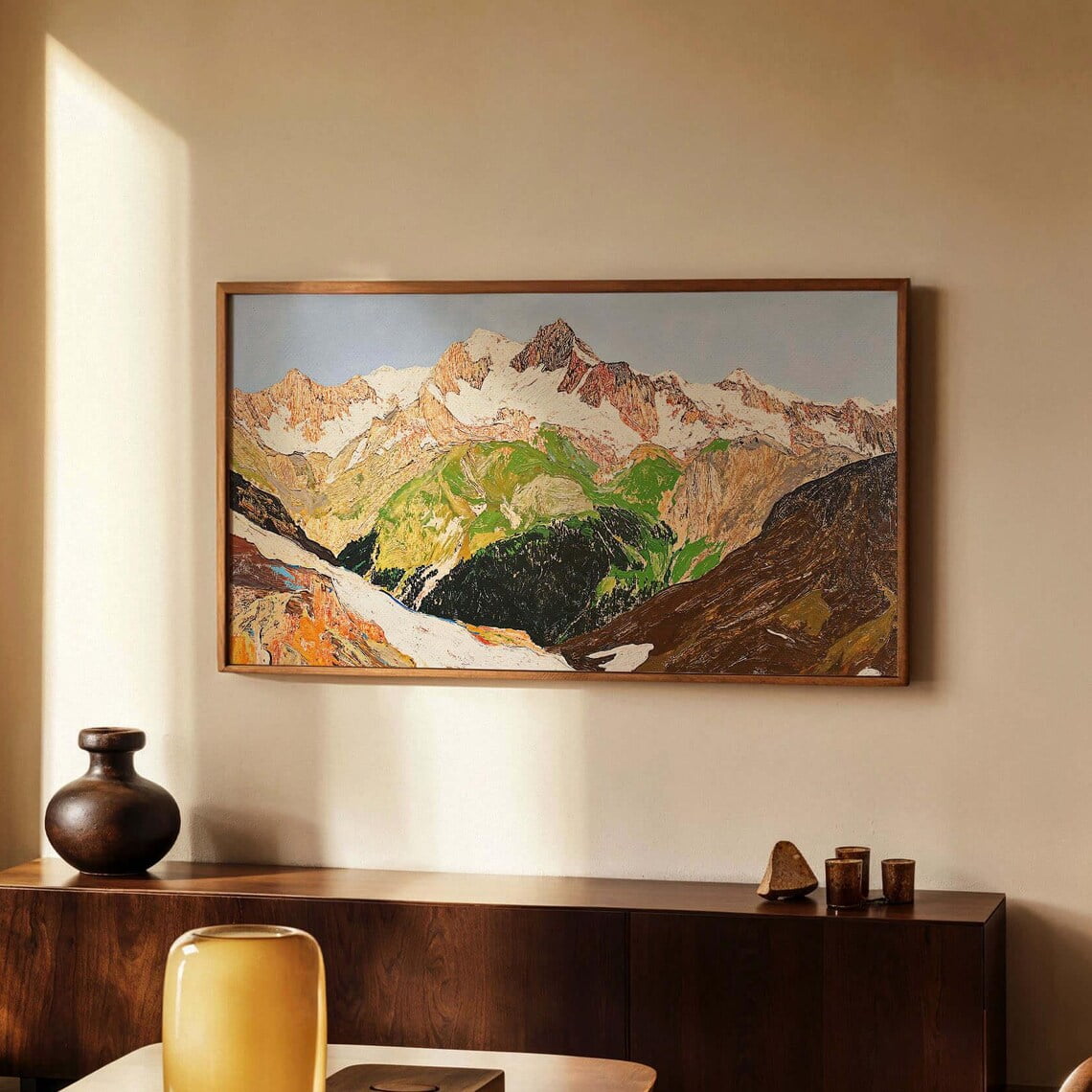 Miluva Panoramic Wall Art Print Unframed Mountain Wall Art For Living ...