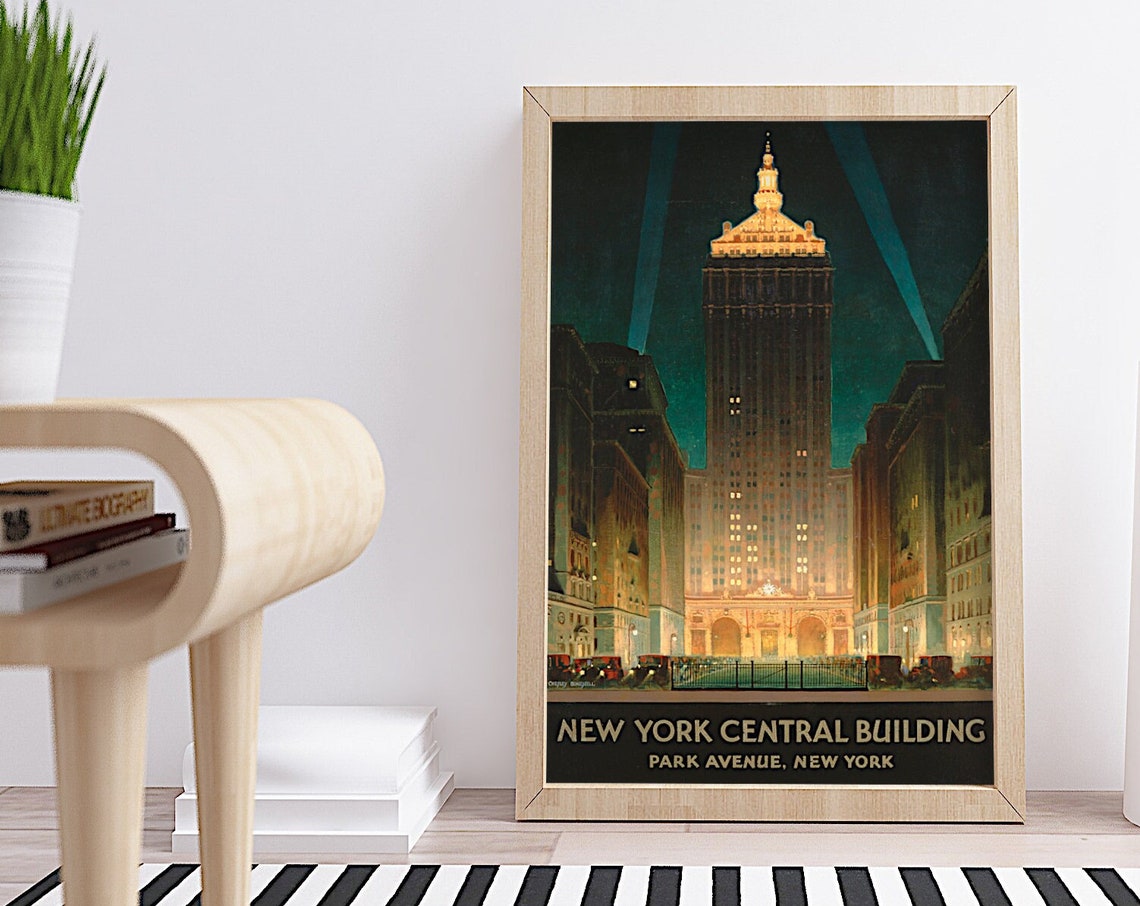 Miluva Park Avenue, 1929 New York Original Poster Artwork Digitized To ...