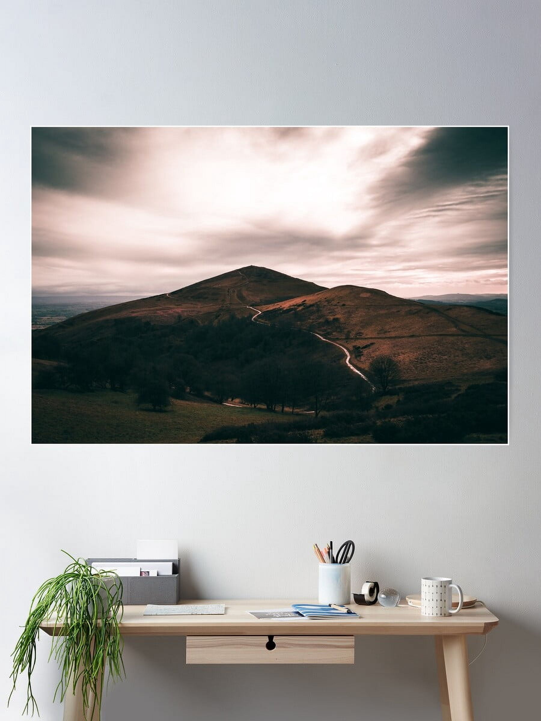 Miluva Path To The Beacon Poster Wall Art, Modern Wall Decor For Living ...