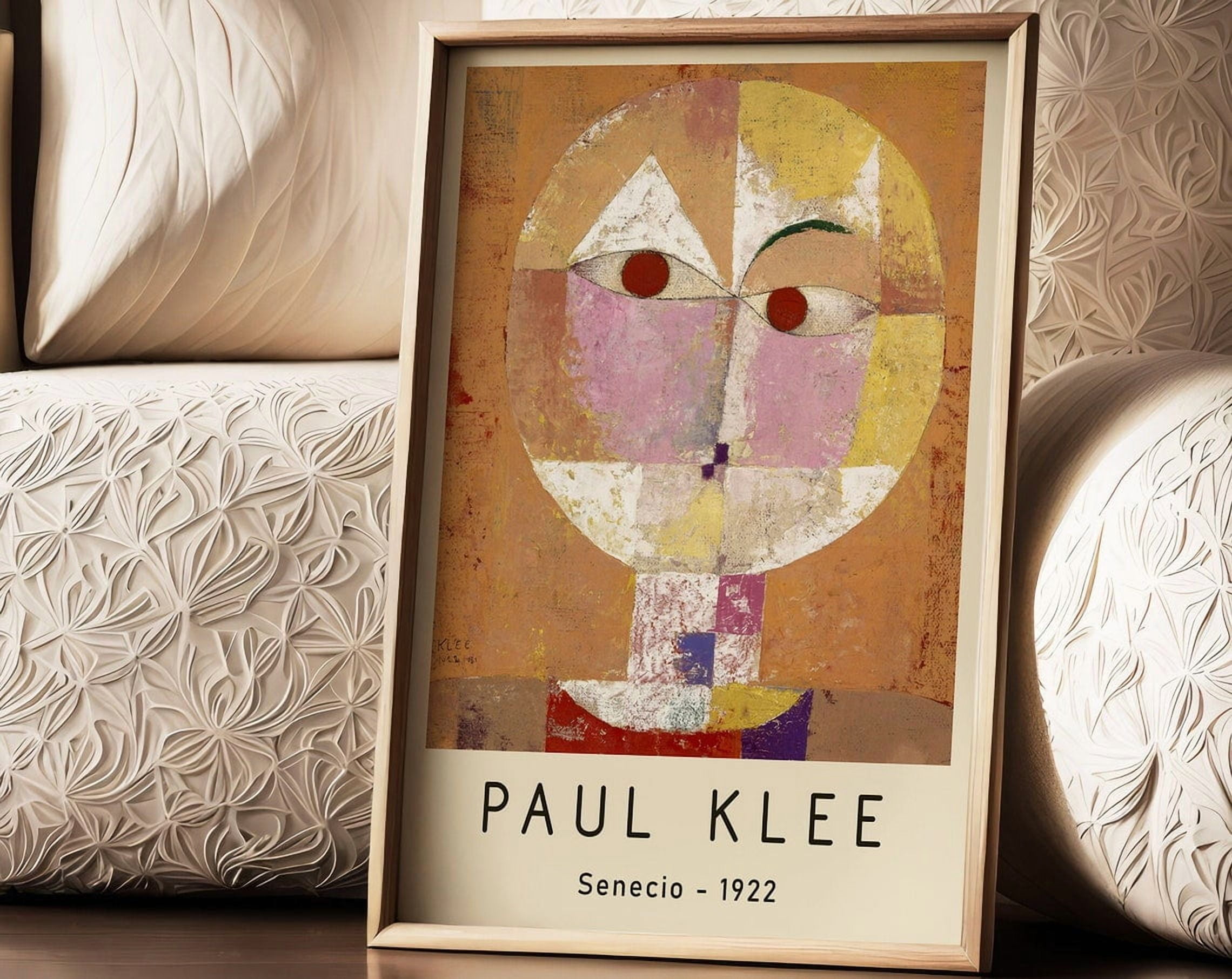 Miluva Paul Klee Print, Senecio By Paul Klee Exhibition Poster, Mid ...