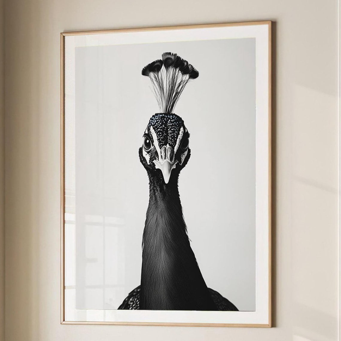 Miluva Peacock Fashion Magazine Inspired Poster Animal Portrait ...