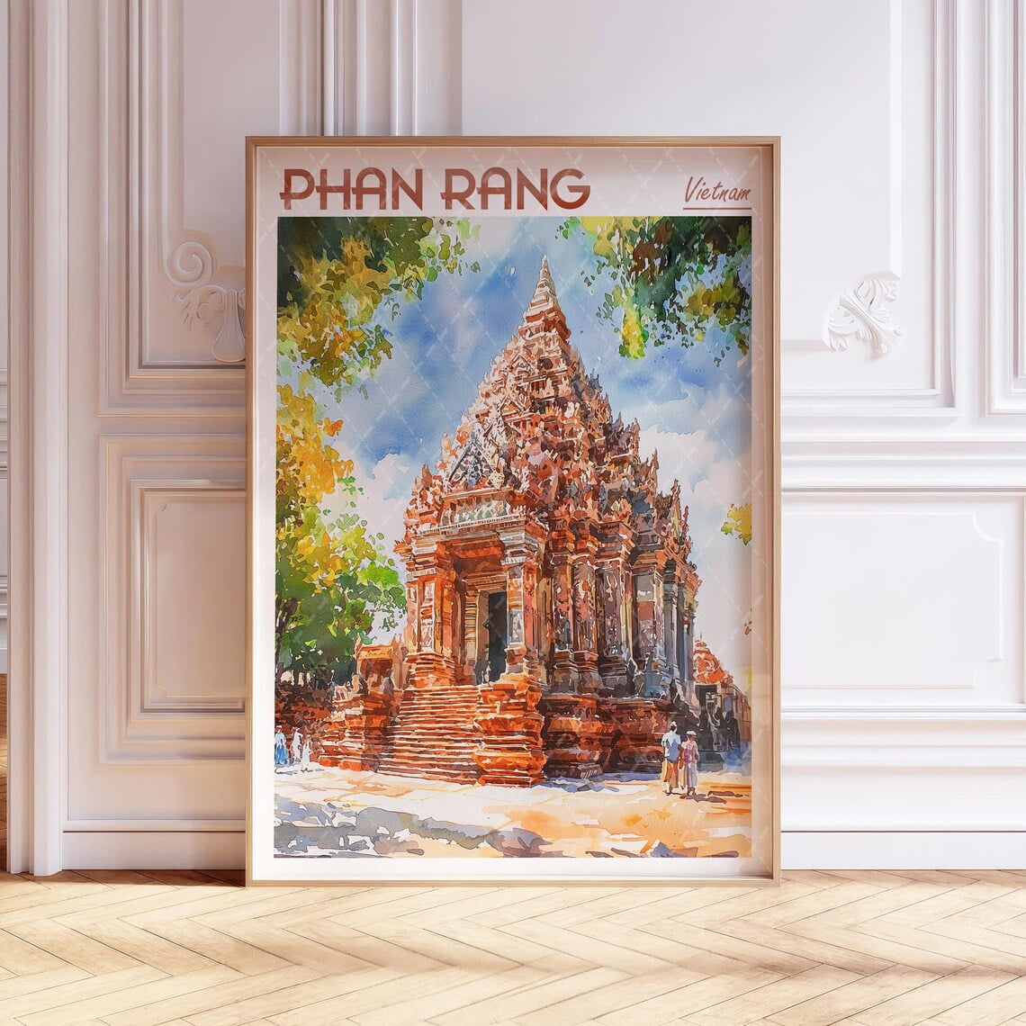 Miluva Phan Rang Poster - Phan Rang Wall Art - Vietnam Travel Poster ...