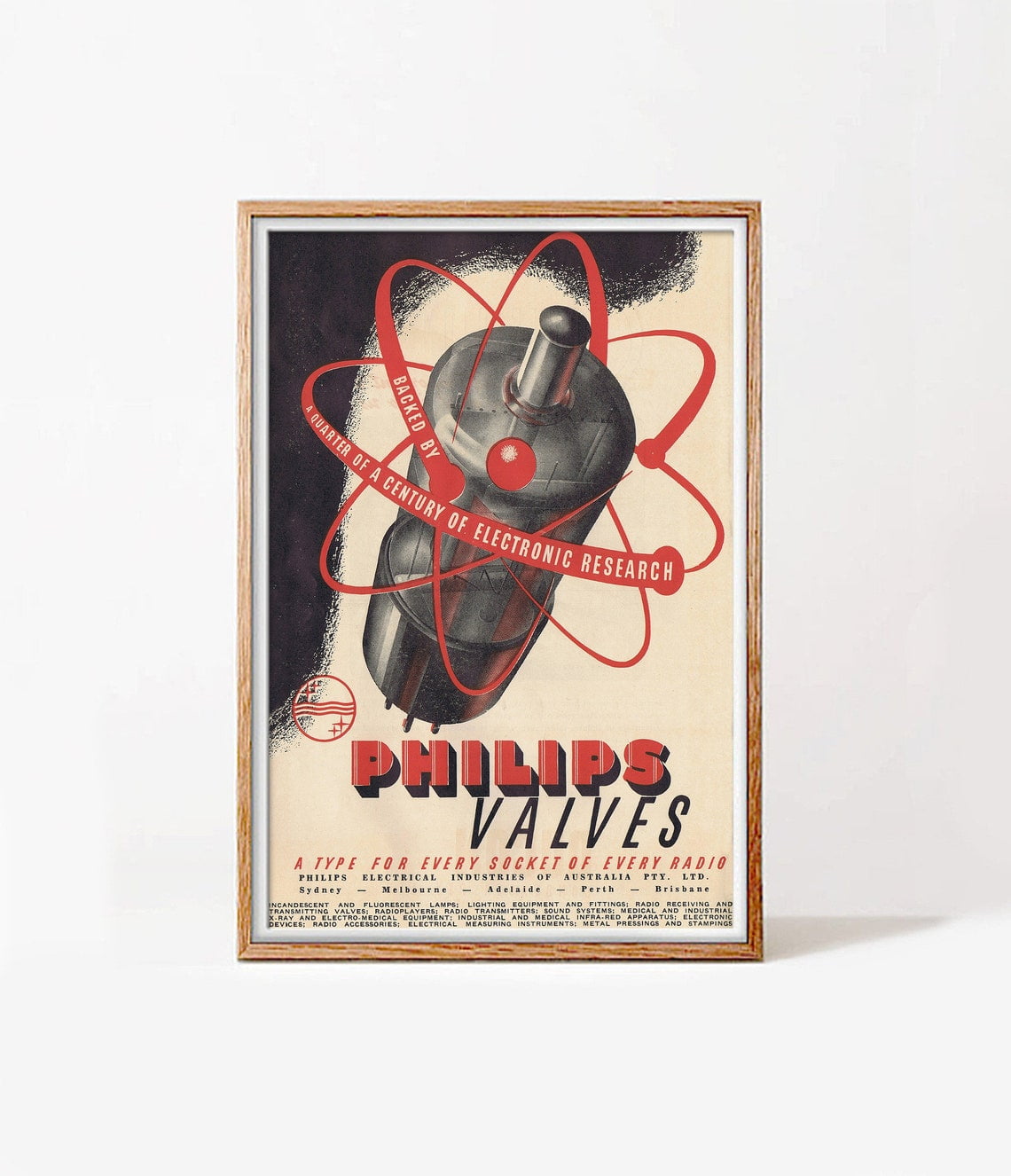 Miluva Philips Valves, Vintage Poster, Hq File, Printable, Downloadable ...
