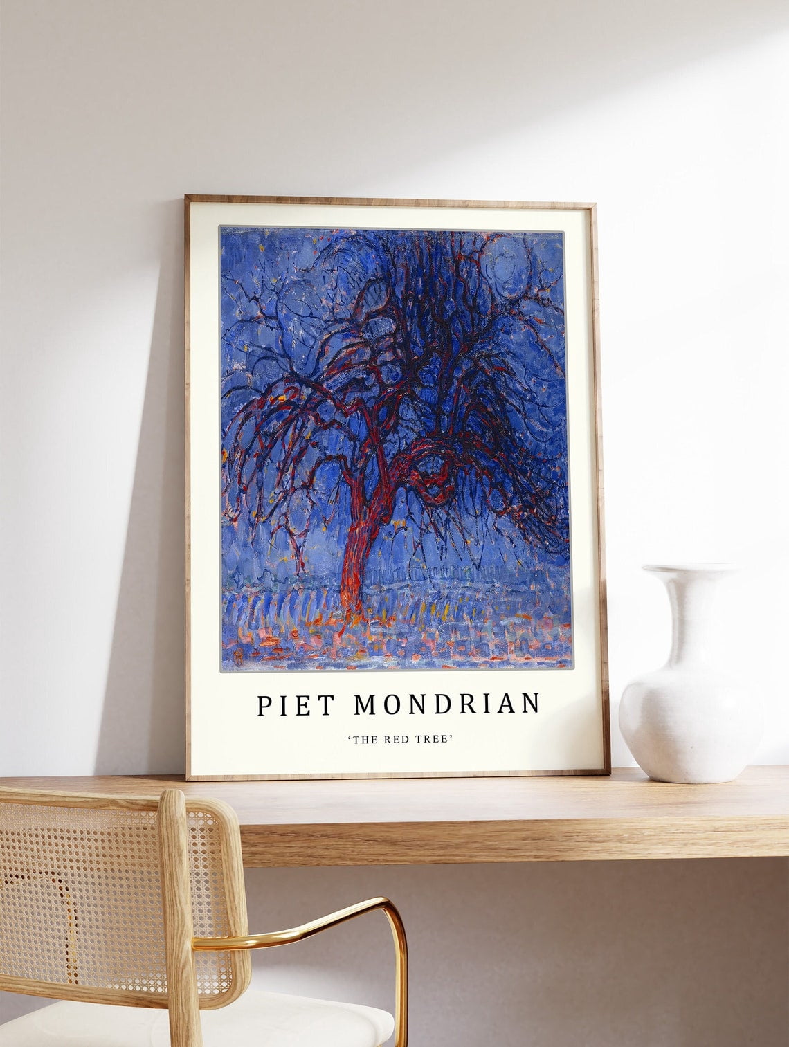 Miluva Piet Mondrian Poster, The Red Tree, Piet Mondrian Art Print ...