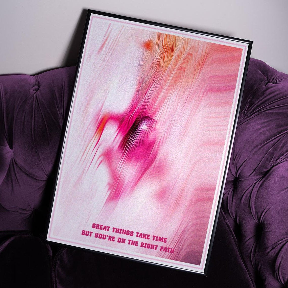 Miluva Pink Affirmation Poster, Motivational Poster, Aura Prints ...