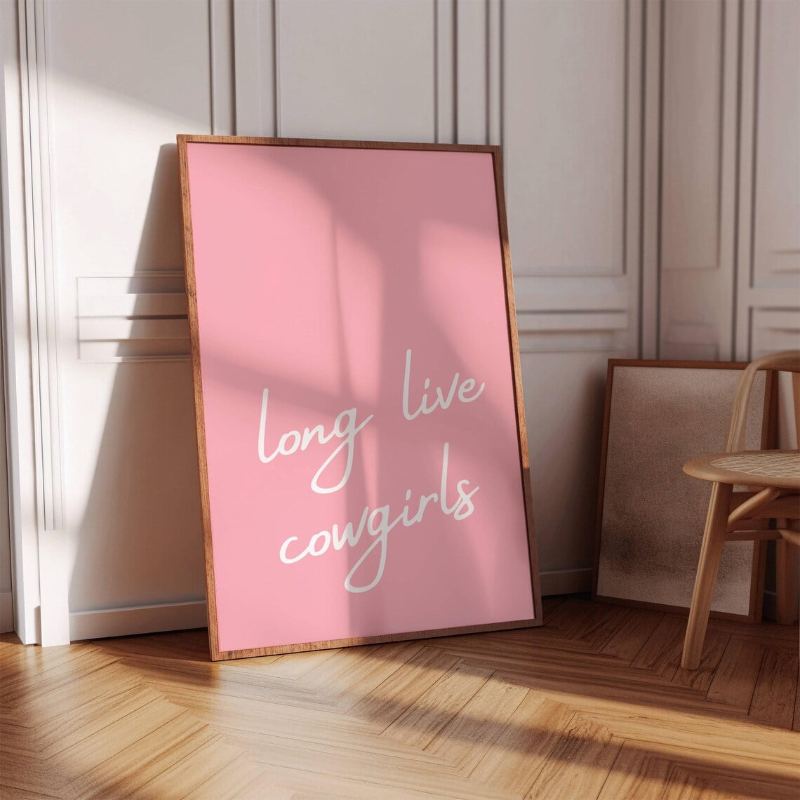 Miluva Pink Long Live Cowgirls, Trendy Cowgirl Poster, Girly Western ...