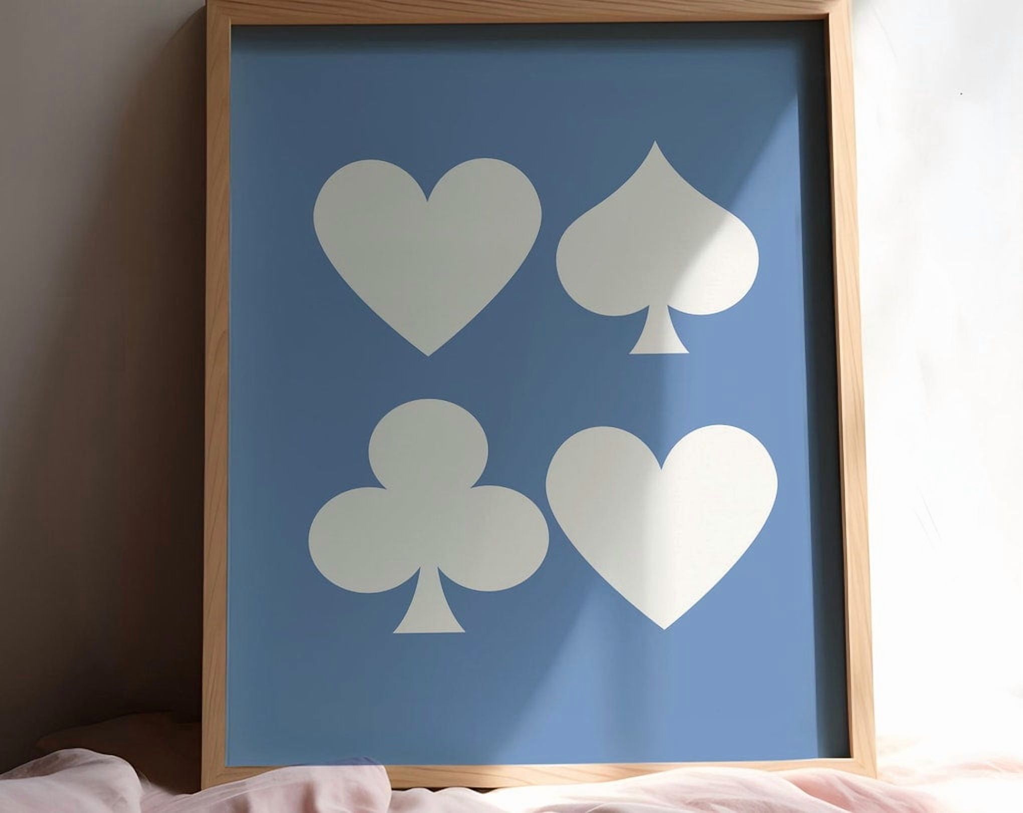 Miluva Playing Cards Wall Art Trendy Prints With Ace Of Spades Print ...