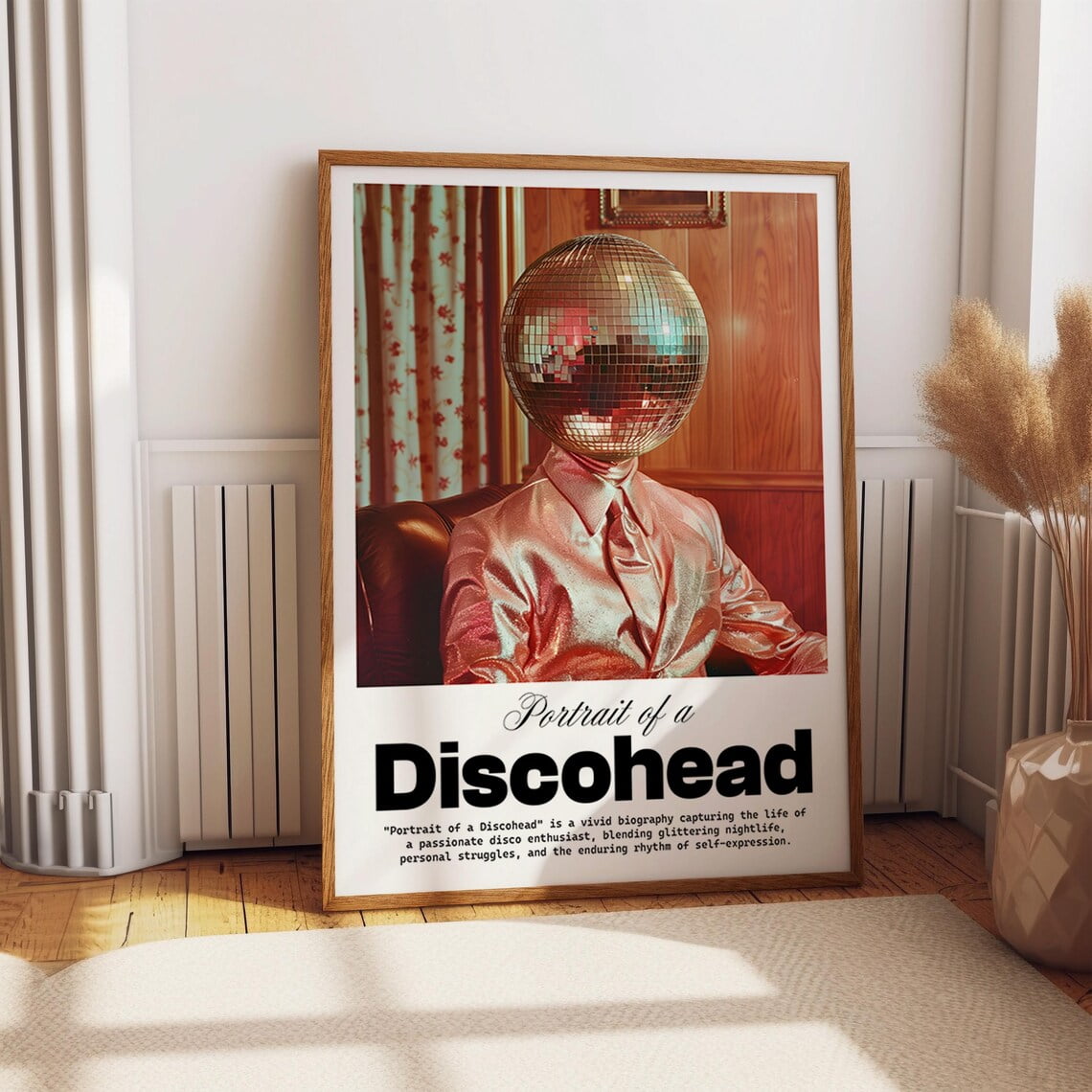 Miluva Portrait Of A Discohead Art Printretro Surreal Disco Wall ...