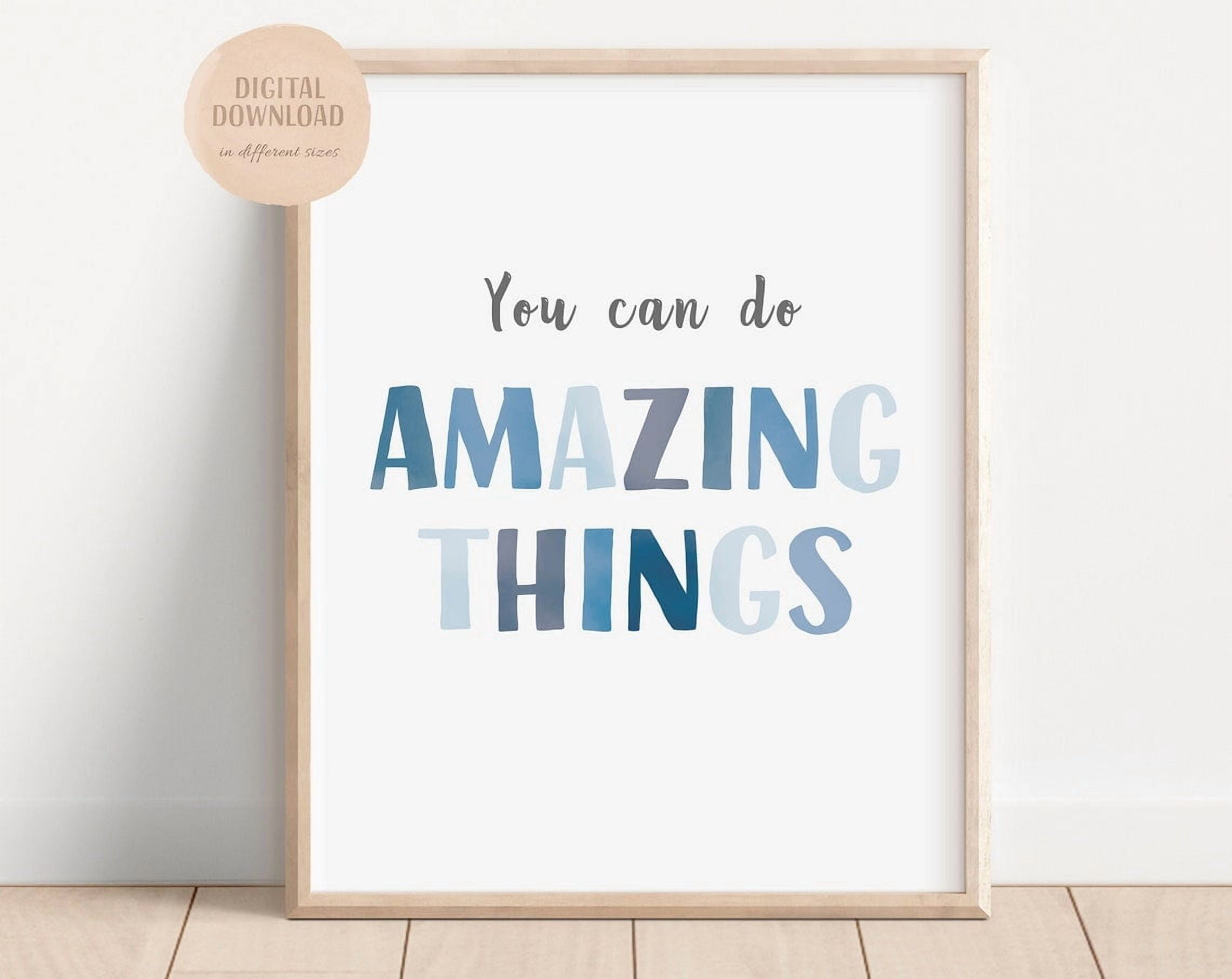 Miluva Positive Classroom Decor, Positive Affirmation, Playroom Sign ...
