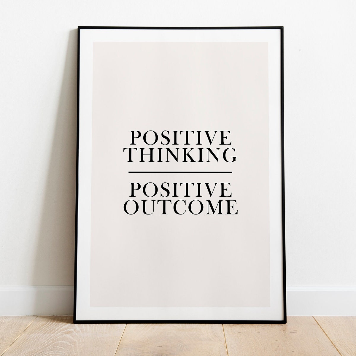 Miluva Positive thinking – Positive outcome print romantic wall art ...