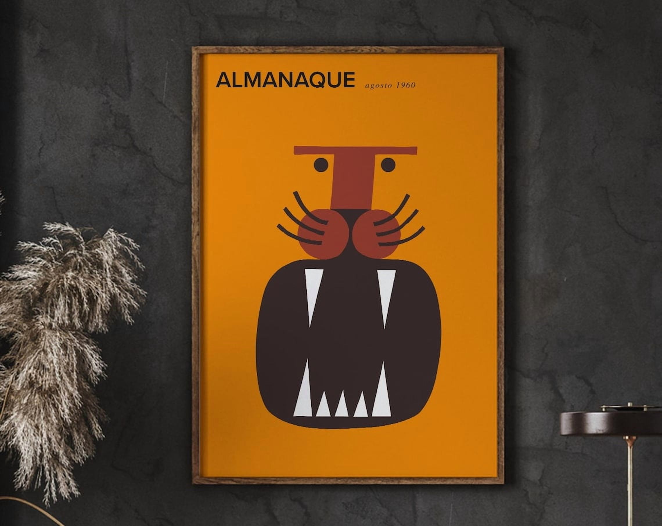 Miluva Poster Art Cover Almanaque 1960, Modern Graphic Design, Retro ...