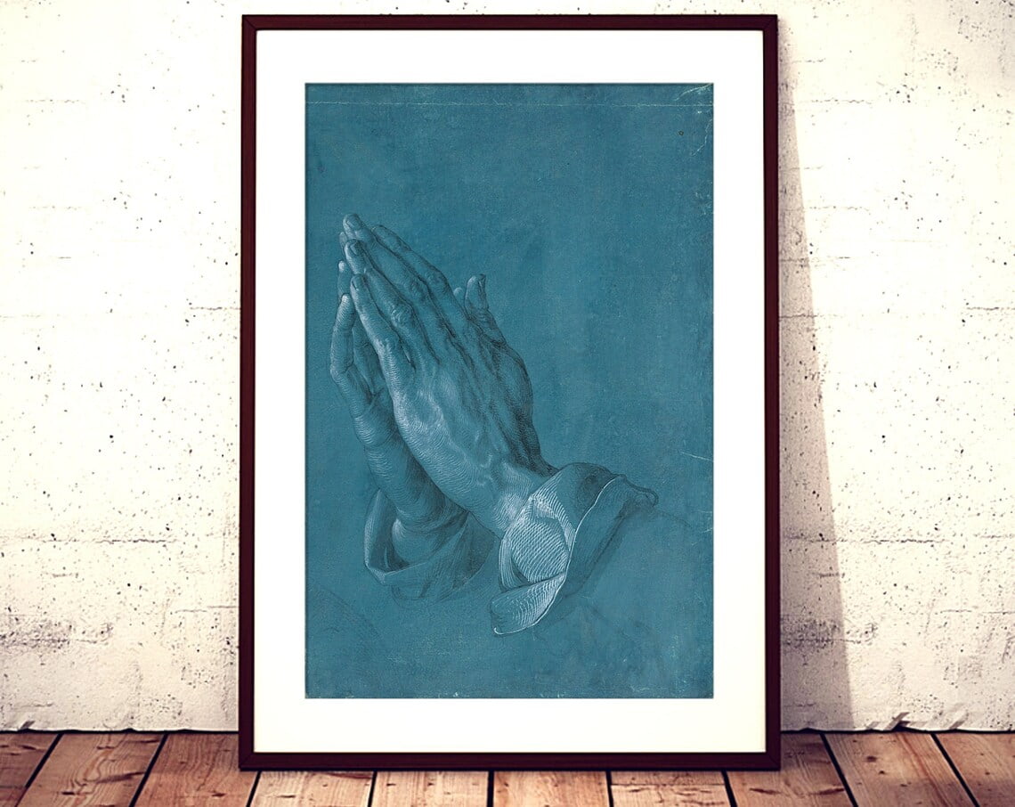 Miluva Praying Hands, 1508 Albrecht Dürer Classic Artwork Drawing On ...