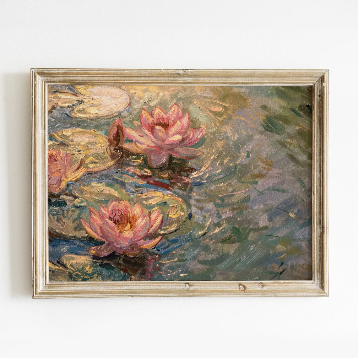 Miluva Preppy Pink Lotus Flower Wall Art, Trendy Spring Prints, Preppy ...