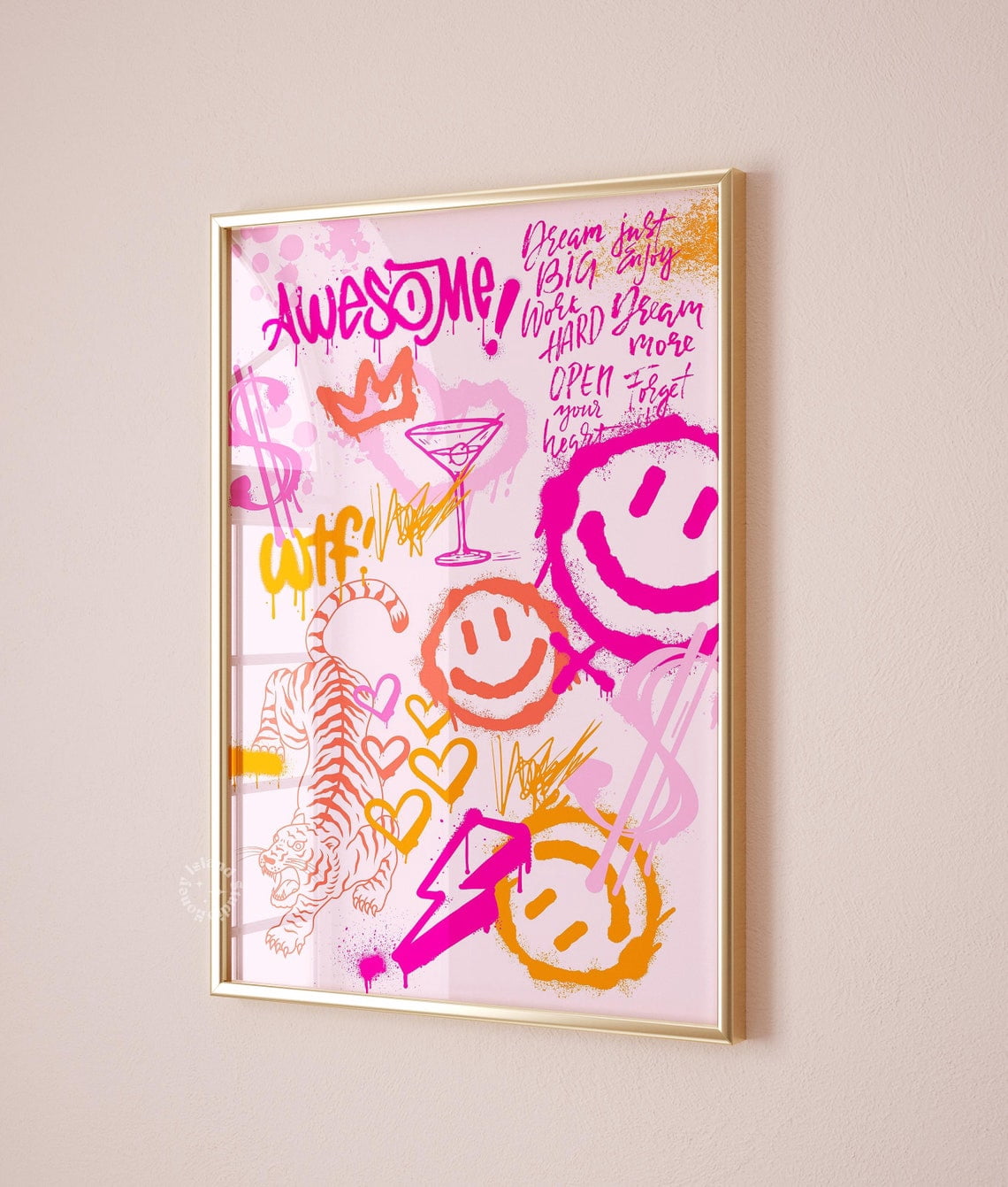 Miluva Preppy Room Decor, Poster Print, Preppy, Wall Art, College Wall ...
