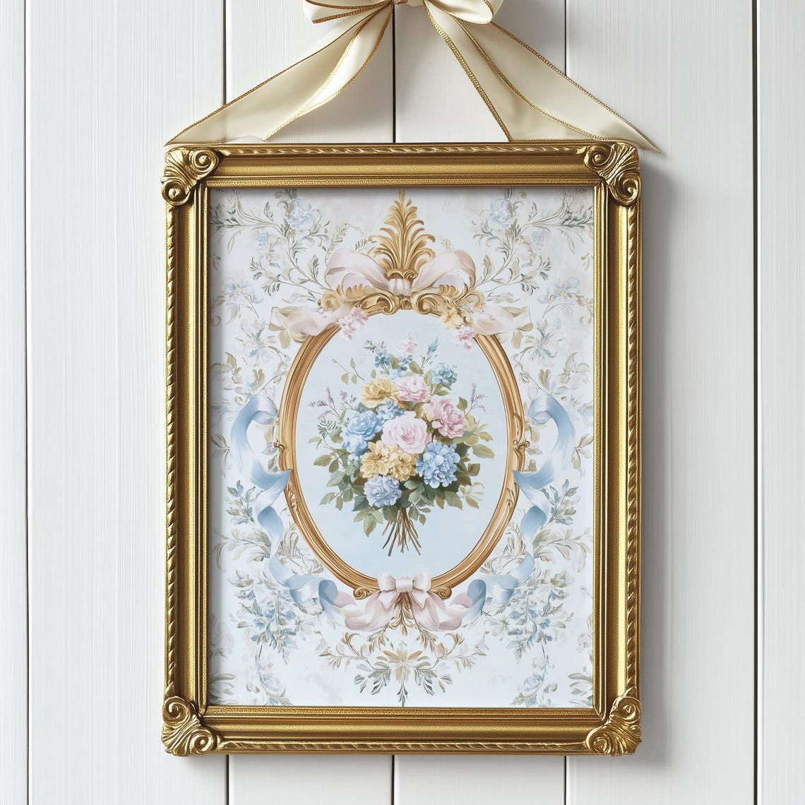 Miluva Pretty Pastel Coquette Flowers Print, Printable Spring Art ...