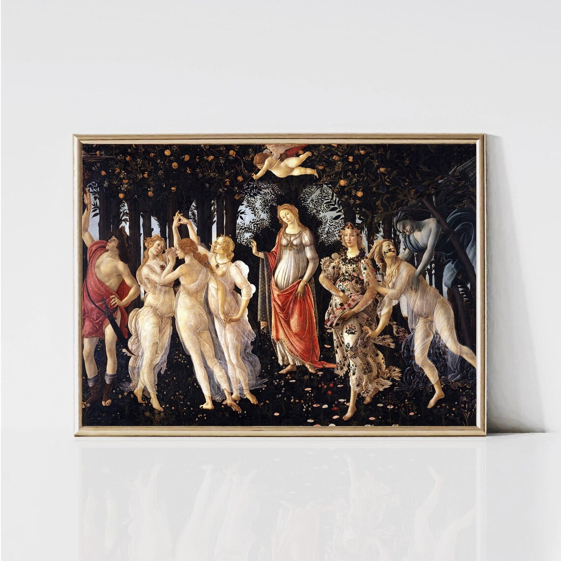 Miluva Primavera Allegory Of Spring, Sandro Botticelli Renaissance Classic Art Print Classical ...