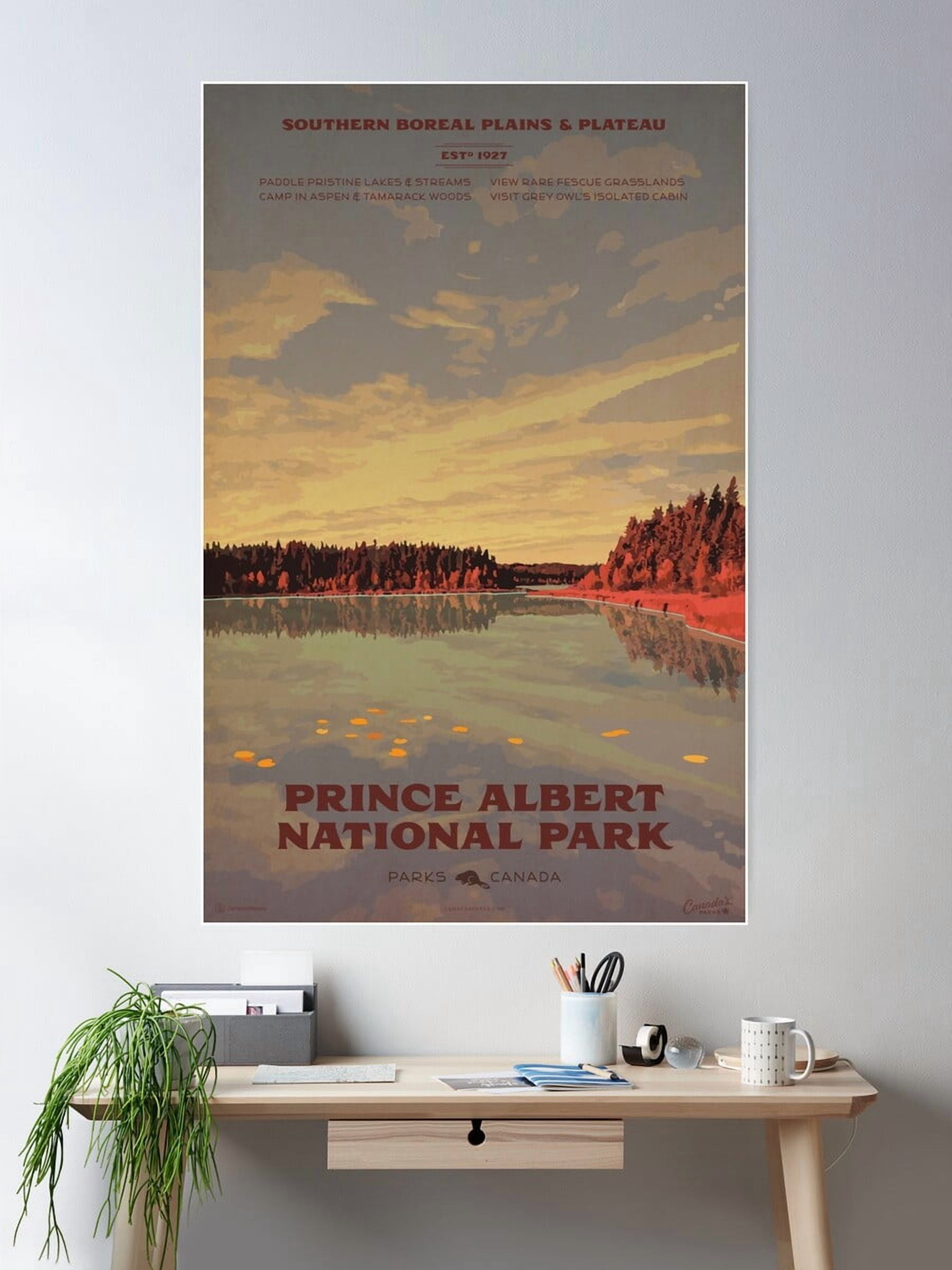 Miluva Prince Albert National Park Poster Wall Art, Modern Wall Decor ...