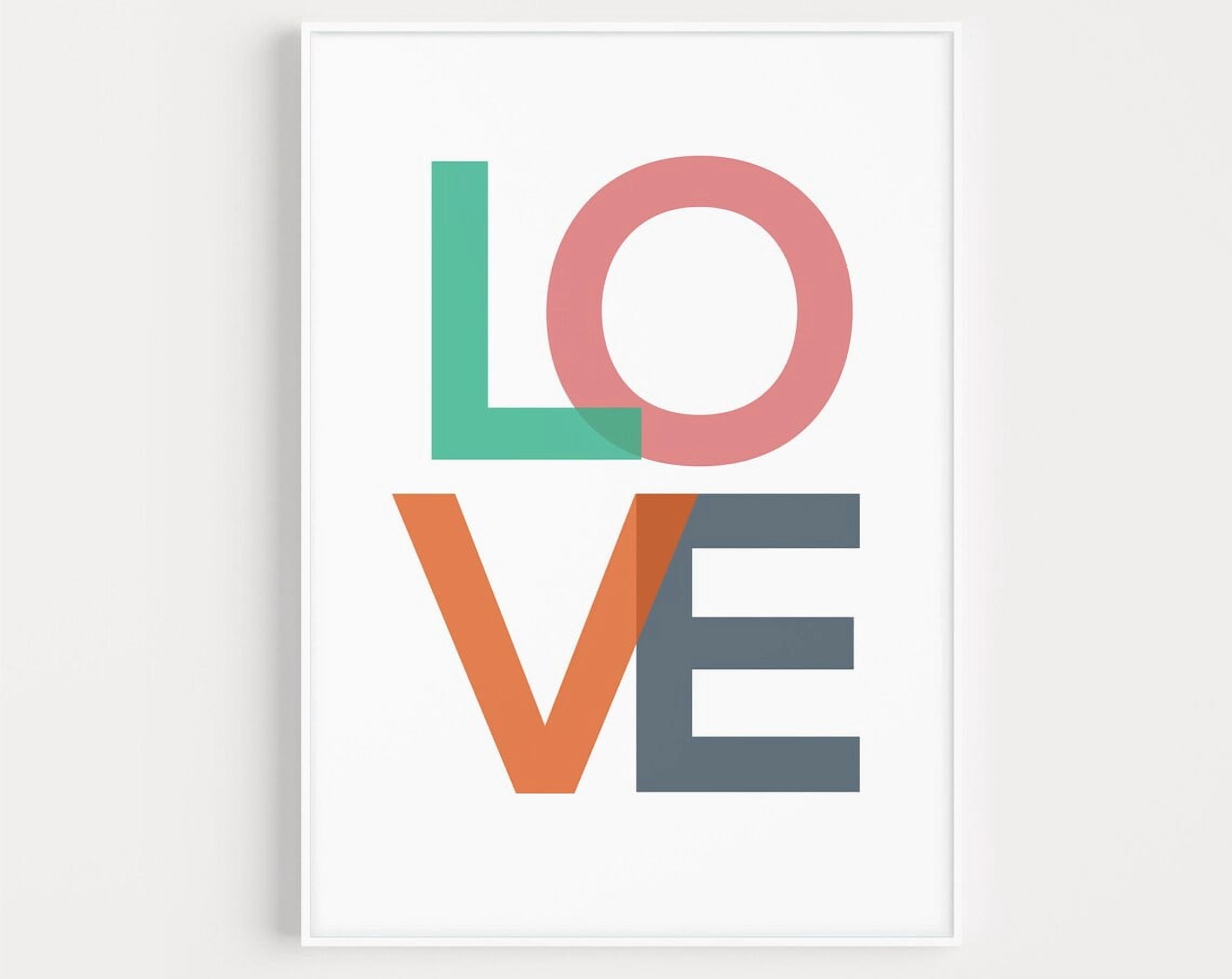 Miluva Printable Art, Love Print, Wall Art Prints, Minimalist Print ...